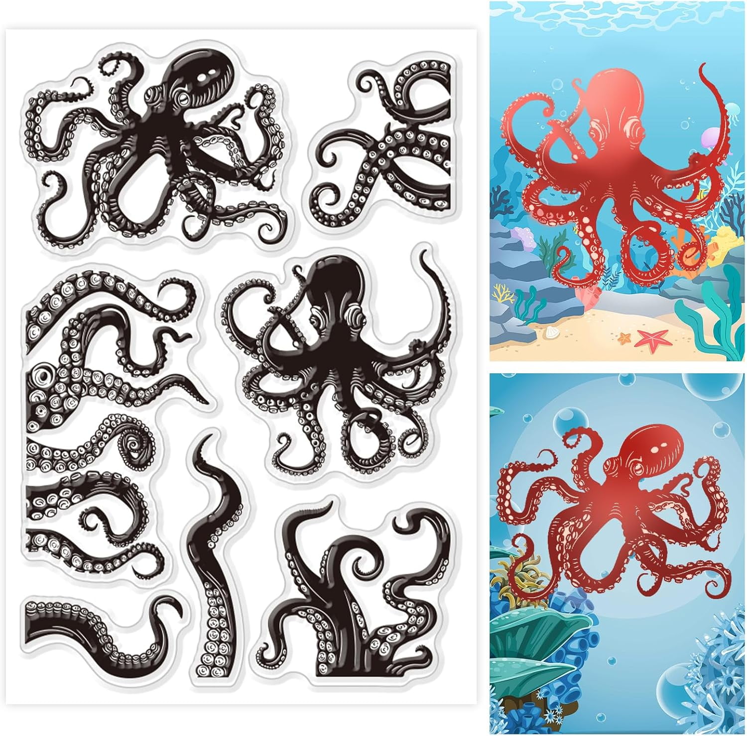 1 Sheet Custom PVC Plastic Clear Stamps for DIY Scrapbooking Photo Album Decorative Cards Making ...