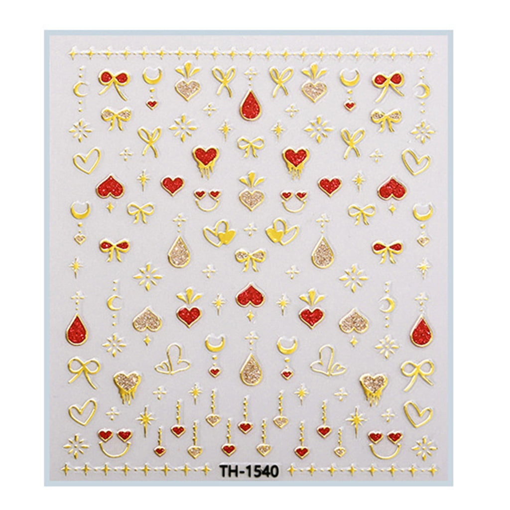 1 Sheet Cute Nail Stickers Cartoon Nail Decals for Fingernails and ...