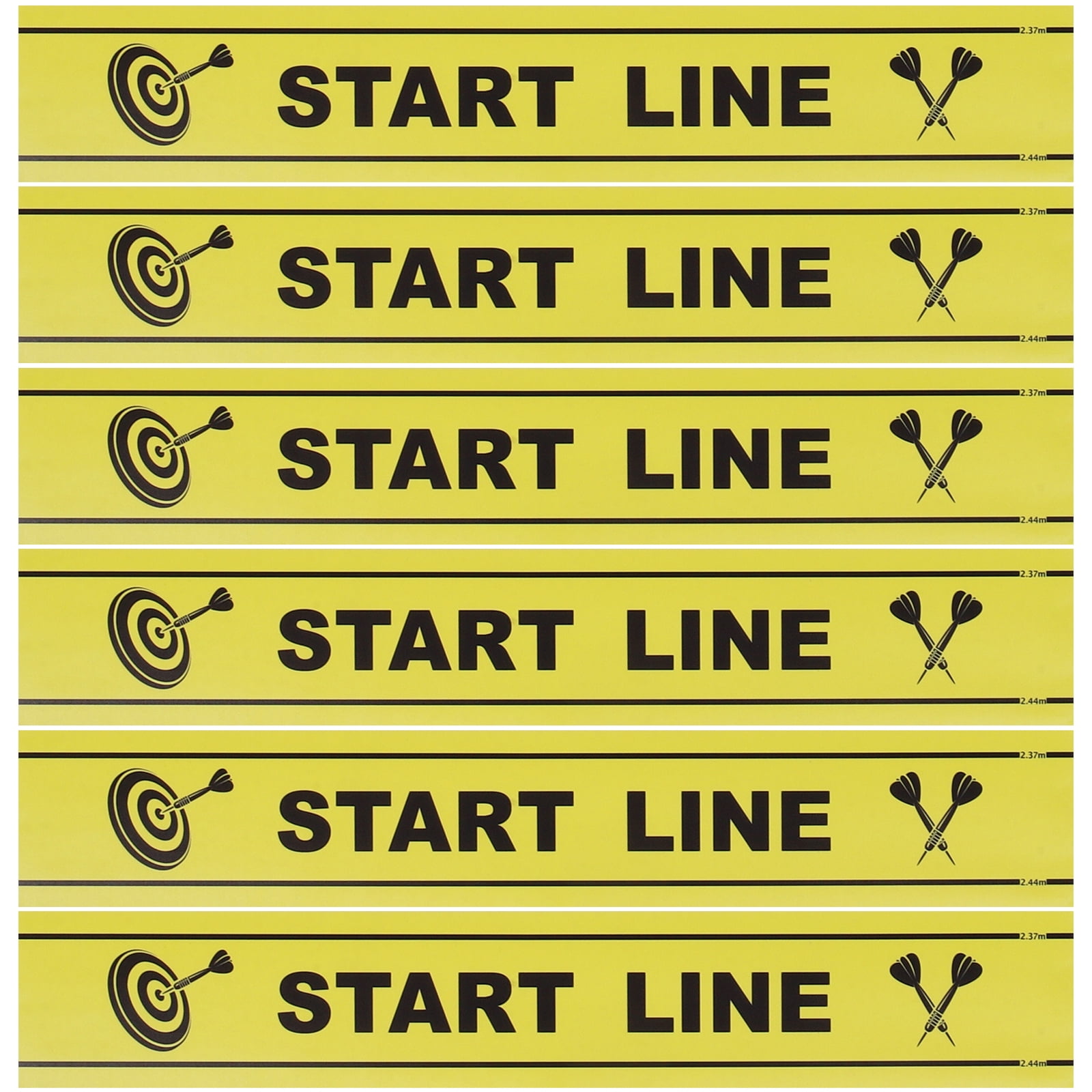 1 Sheet Dart Game Floor Line Dart Throw Notice Marker Dart Game Floor ...