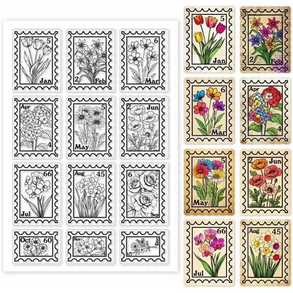 Floral Stamps