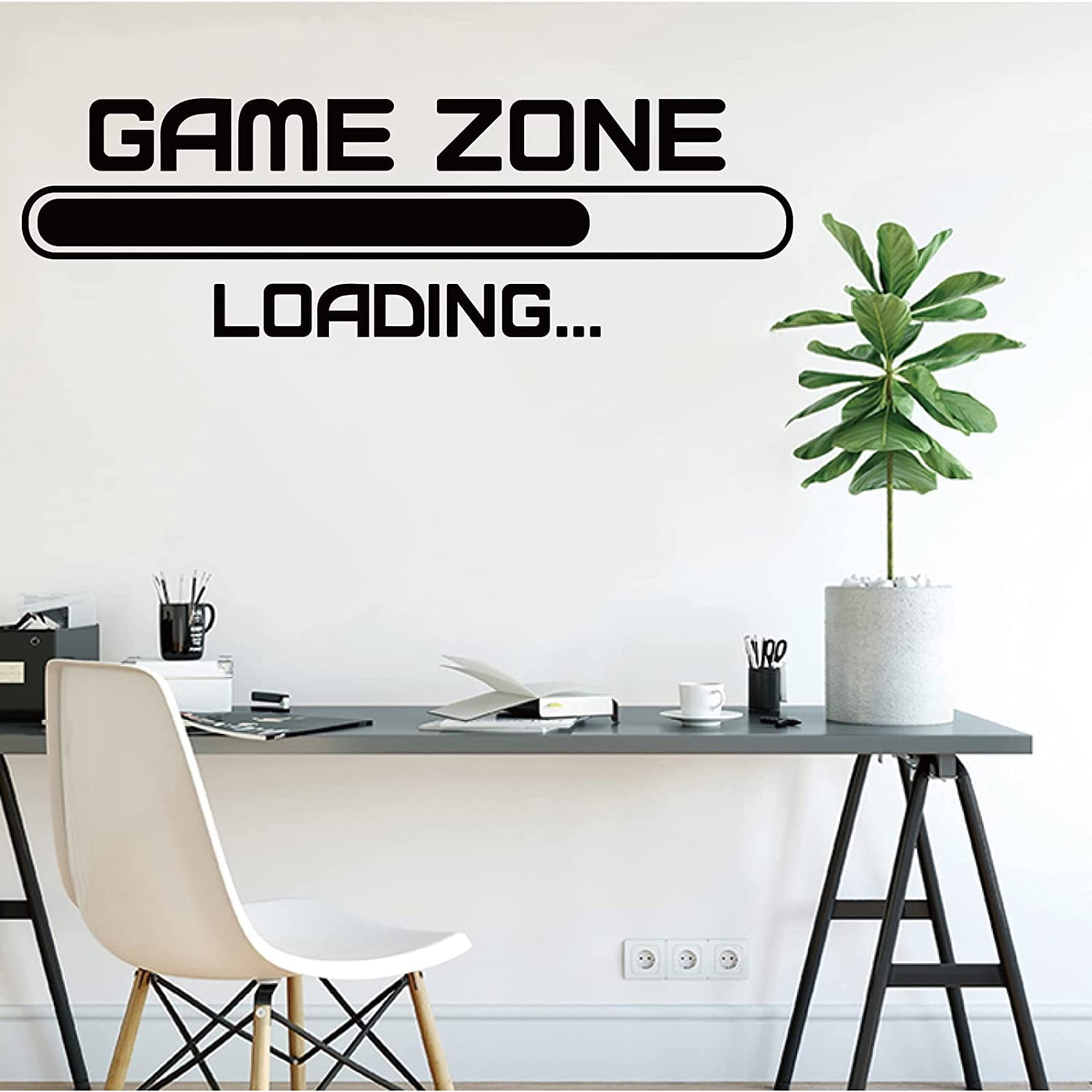 1 Sheet Game Zone Quotes Wall Stickers Vinyl Wall Decor Stickers DIY ...