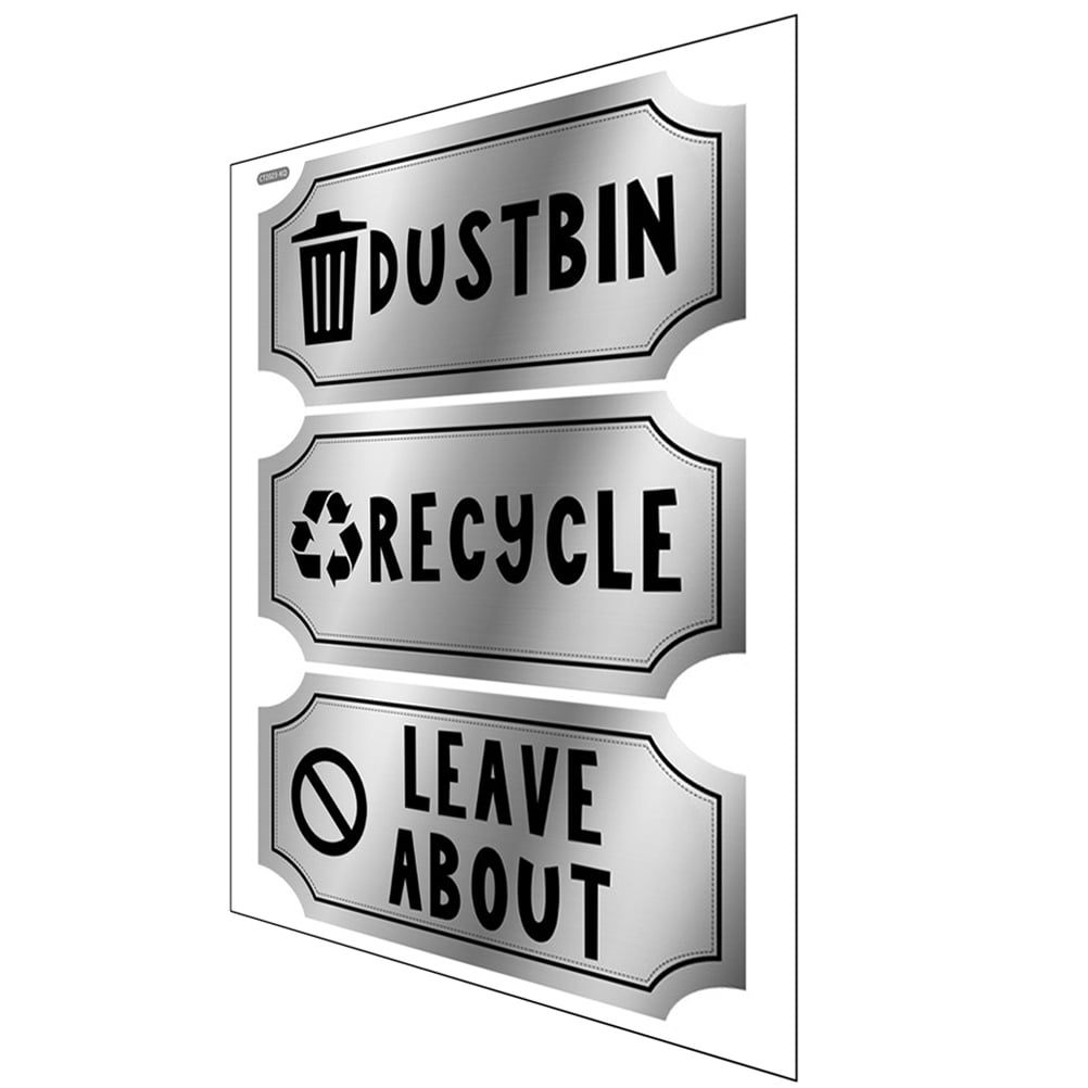1 Sheet Garbage Sorting Stickers DIY Trash Can Labels Trash Recycle ...