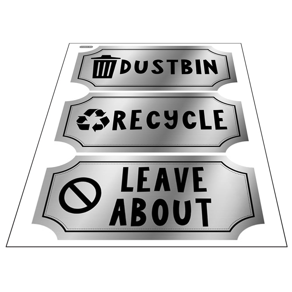 1 Sheet Garbage Sorting Stickers DIY Trash Can Labels Trash Recycle ...