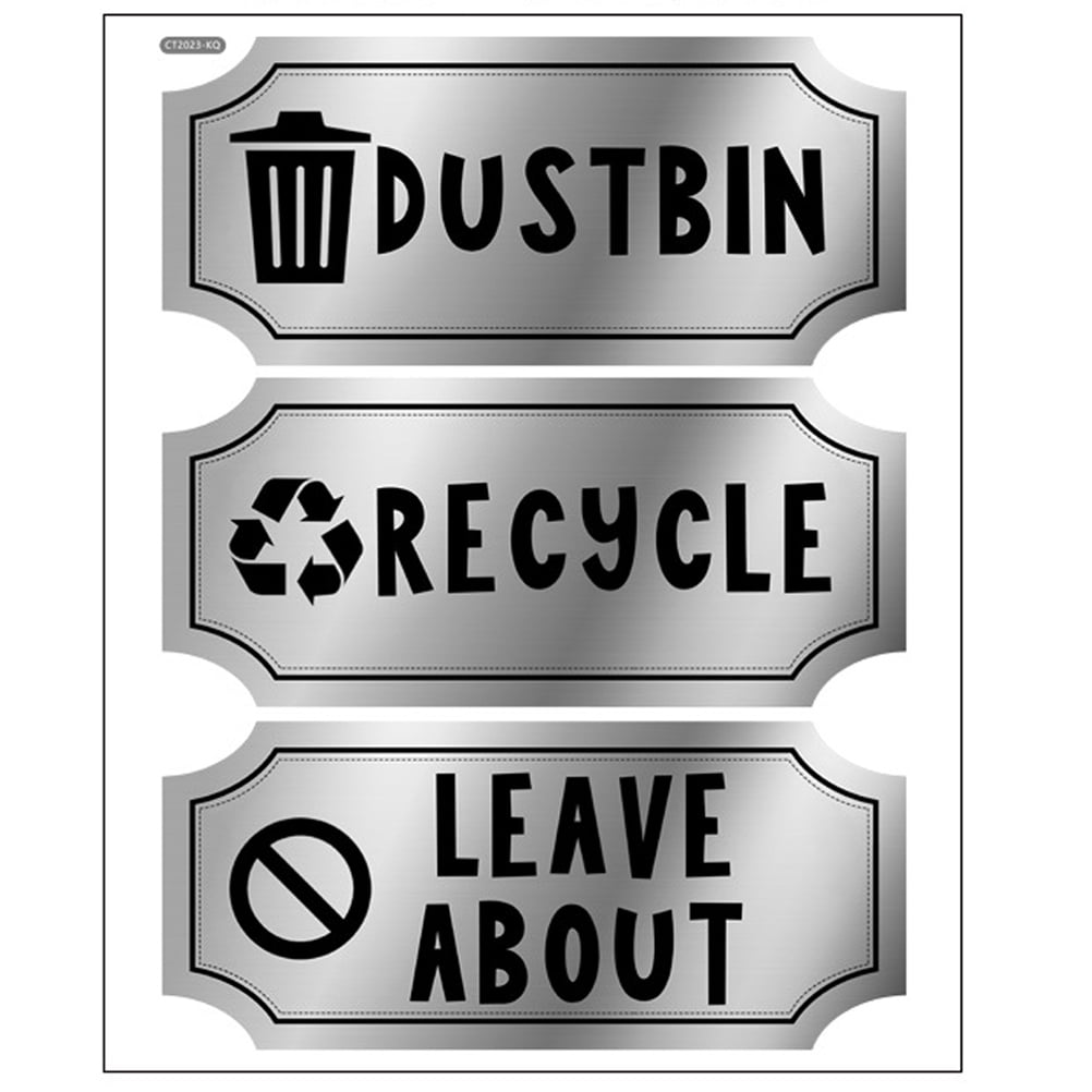 1 Sheet Garbage Sorting Stickers DIY Trash Can Labels Trash Recycle ...