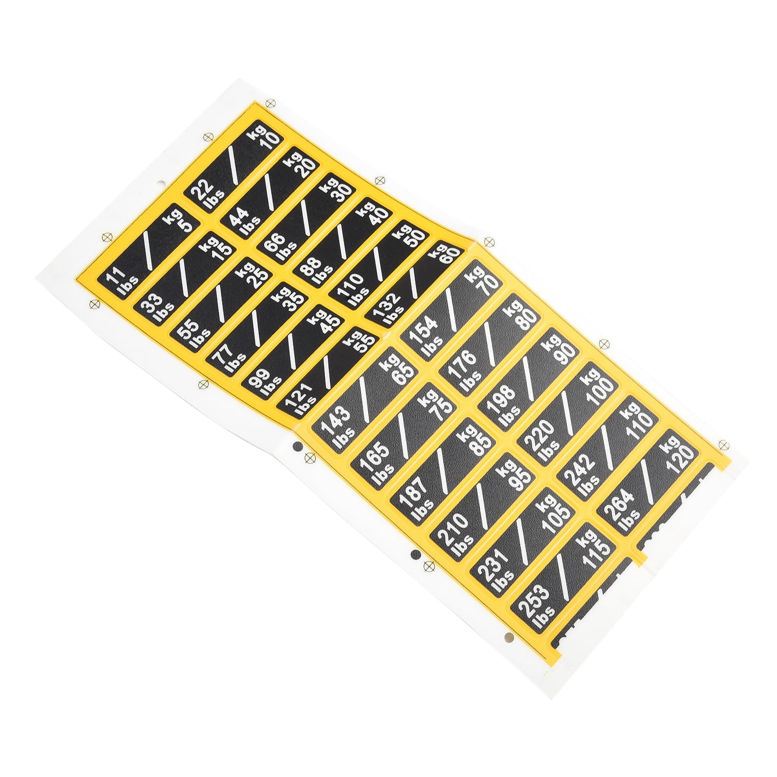 1 Sheet Gym Weight Sticker Labels Power Equipment Label Numbers Sticker ...