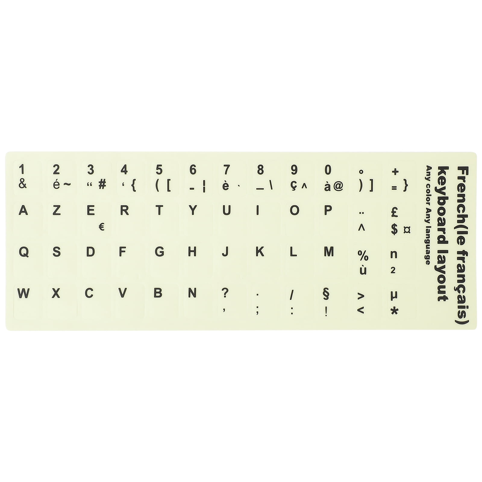 1 Sheet Keyboard Sticker Universal French Keyboard Sticker Decal ...