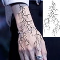1 Sheet Lightning Spider Dragon Temporary Men Women Neck Hand Arm ...