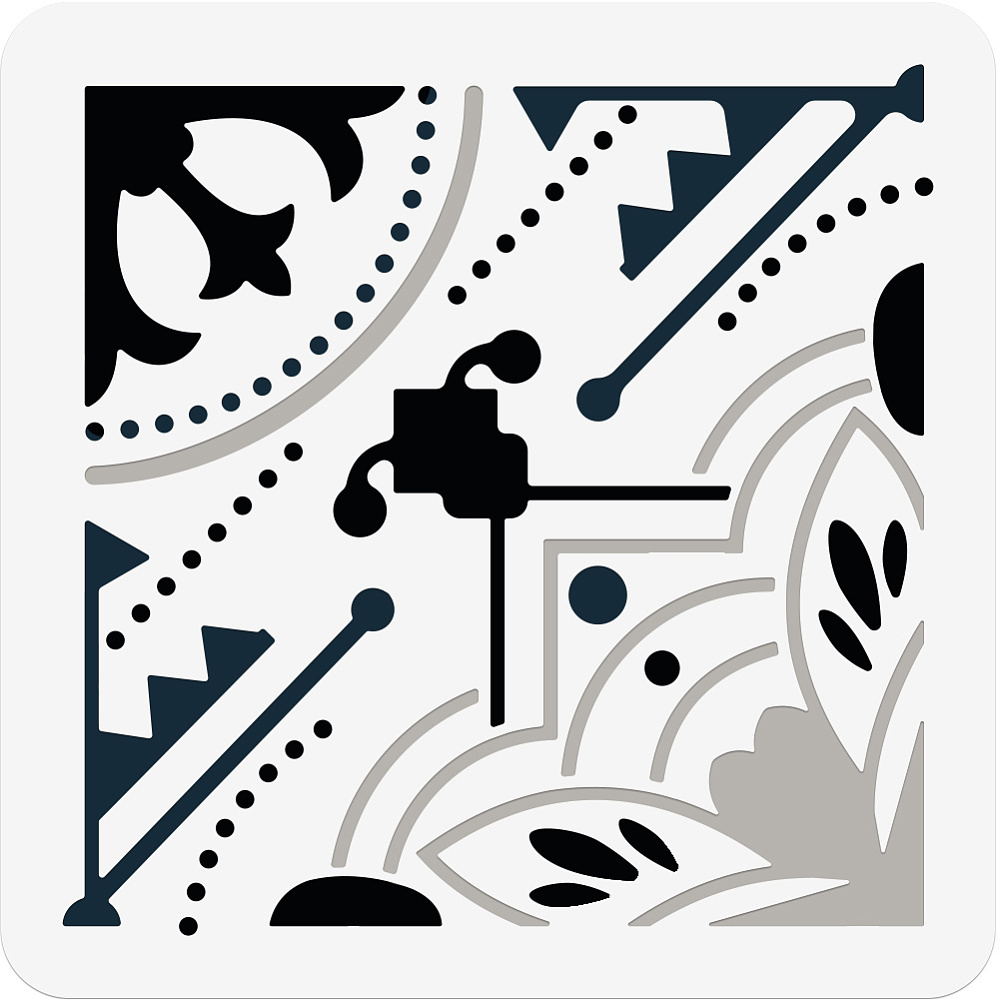 1 Sheet PET Hollow Out Drawing Painting Stencils for DIY Scrapbook ...