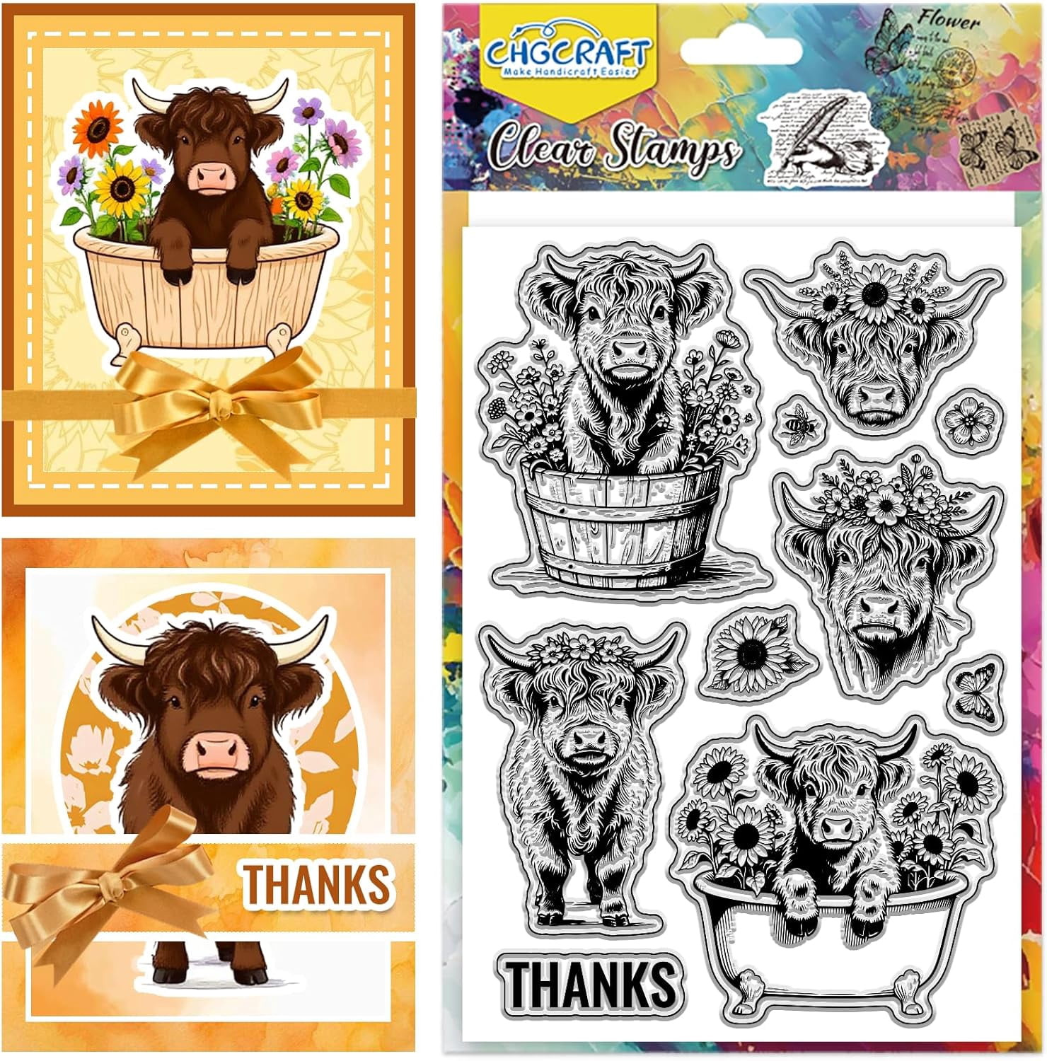 1 Sheet PVC Plastic Clear Stamps for DIY Scrapbooking Photo Album ...