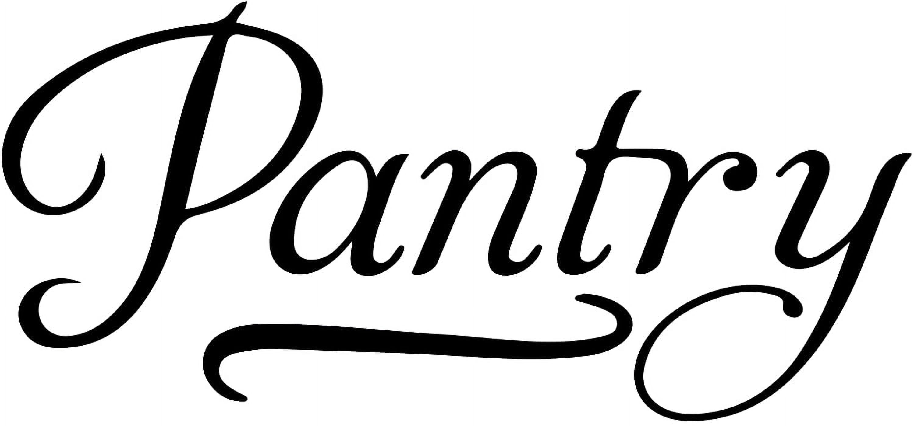 1 Sheet PVC Wall Sticker Pantry Word Wall Decor Vinyl Lettering Decal ...