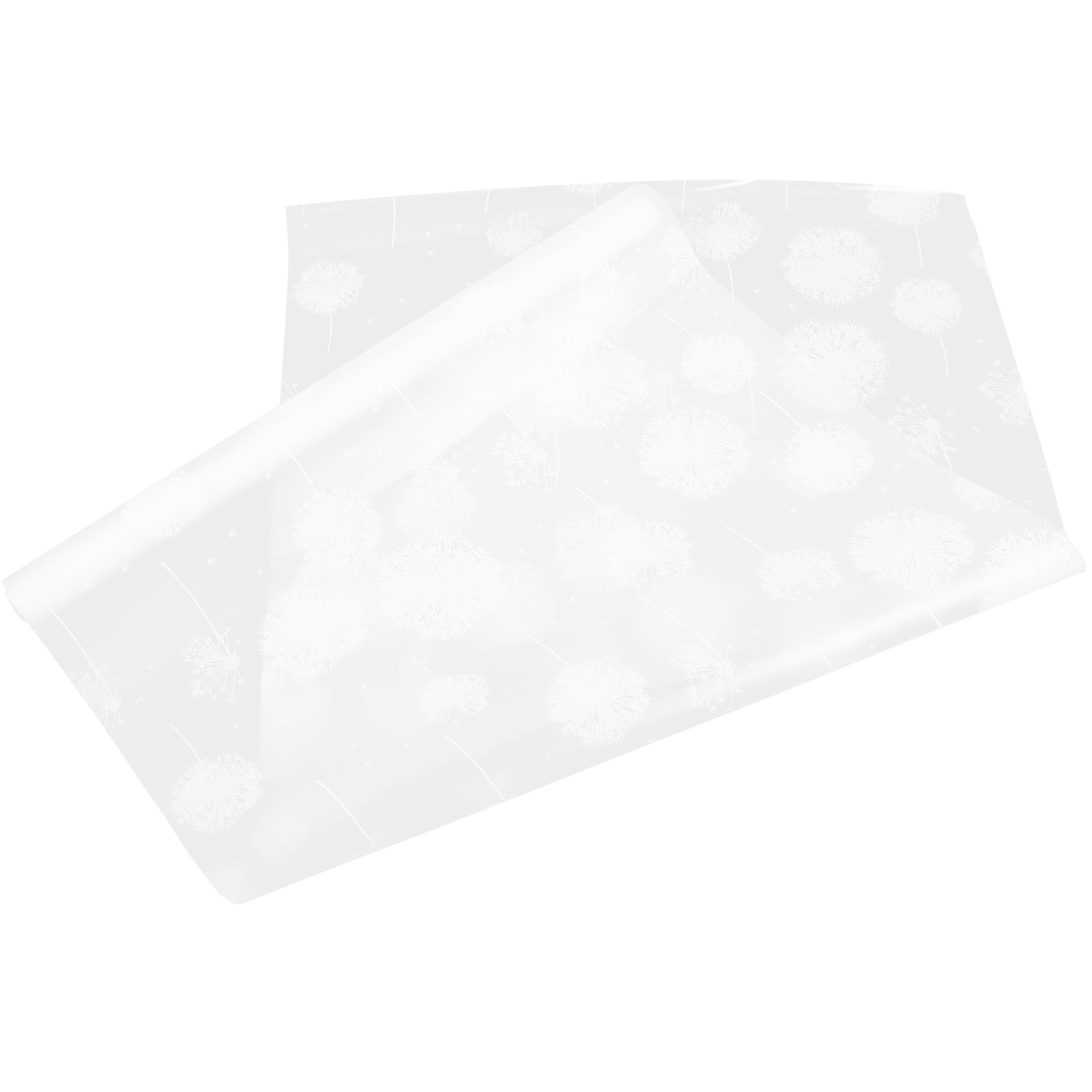 TABLZONE Privacy Window Film Frosted Glass White PVC Window Covering ...