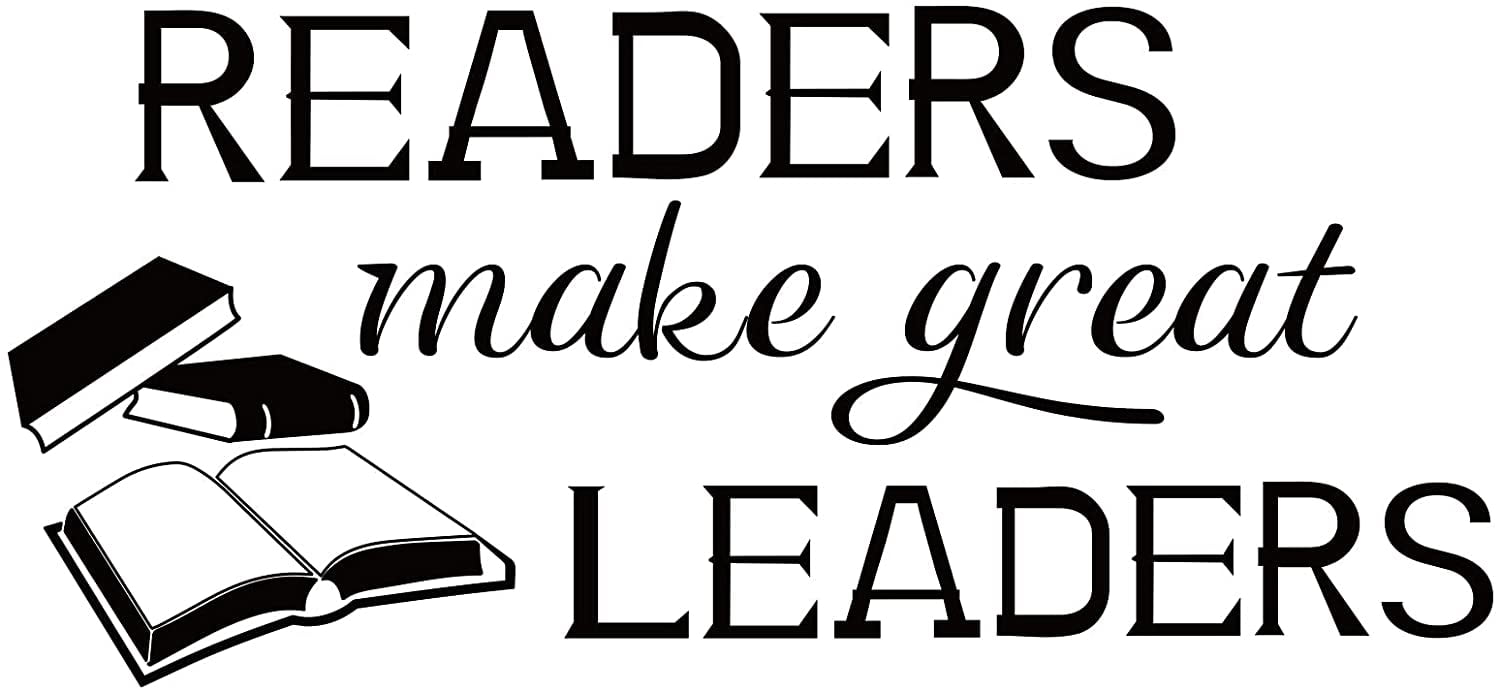 1 Sheet Readers Make Great Leaders Inspirational Wall Sticker Vinyl ...