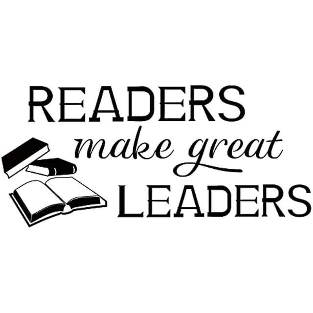 1 Sheet Readers Make Great Leaders Inspirational Wall Sticker Vinyl ...