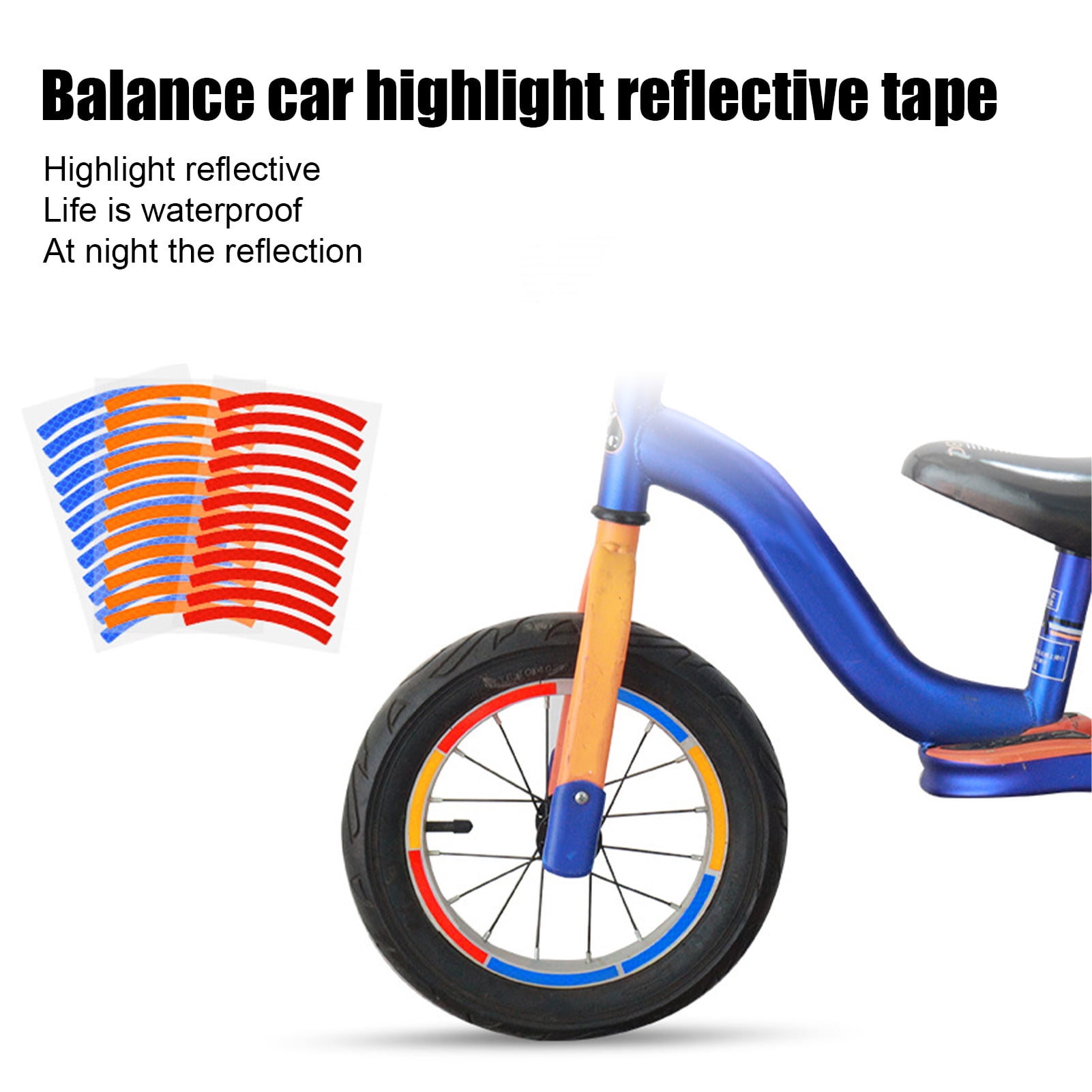 1 Sheet Safety Warning Sticker Waterproof Anti-fade Decorative Luminous ...