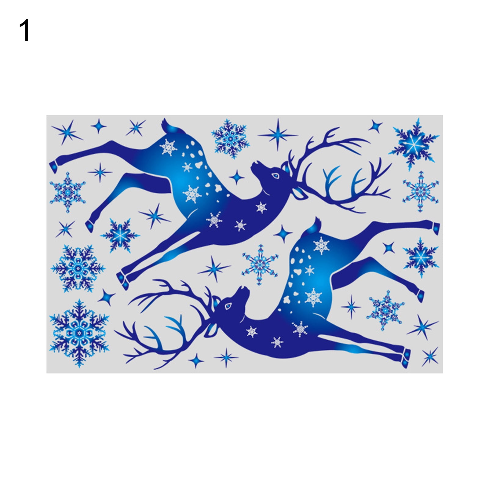 1 Sheet Snowflake Sticker Eco-friendly Waterproof PVC Christmas Themed ...