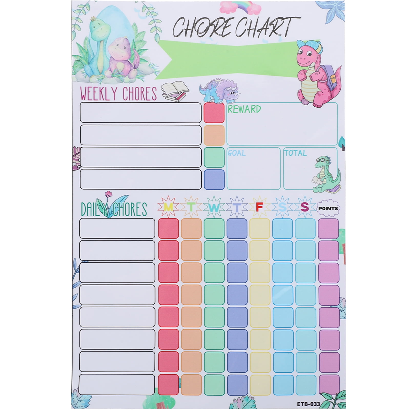 Supvox Convenient Behavior Chart Magnetic Chore Chart Assorted Color ...