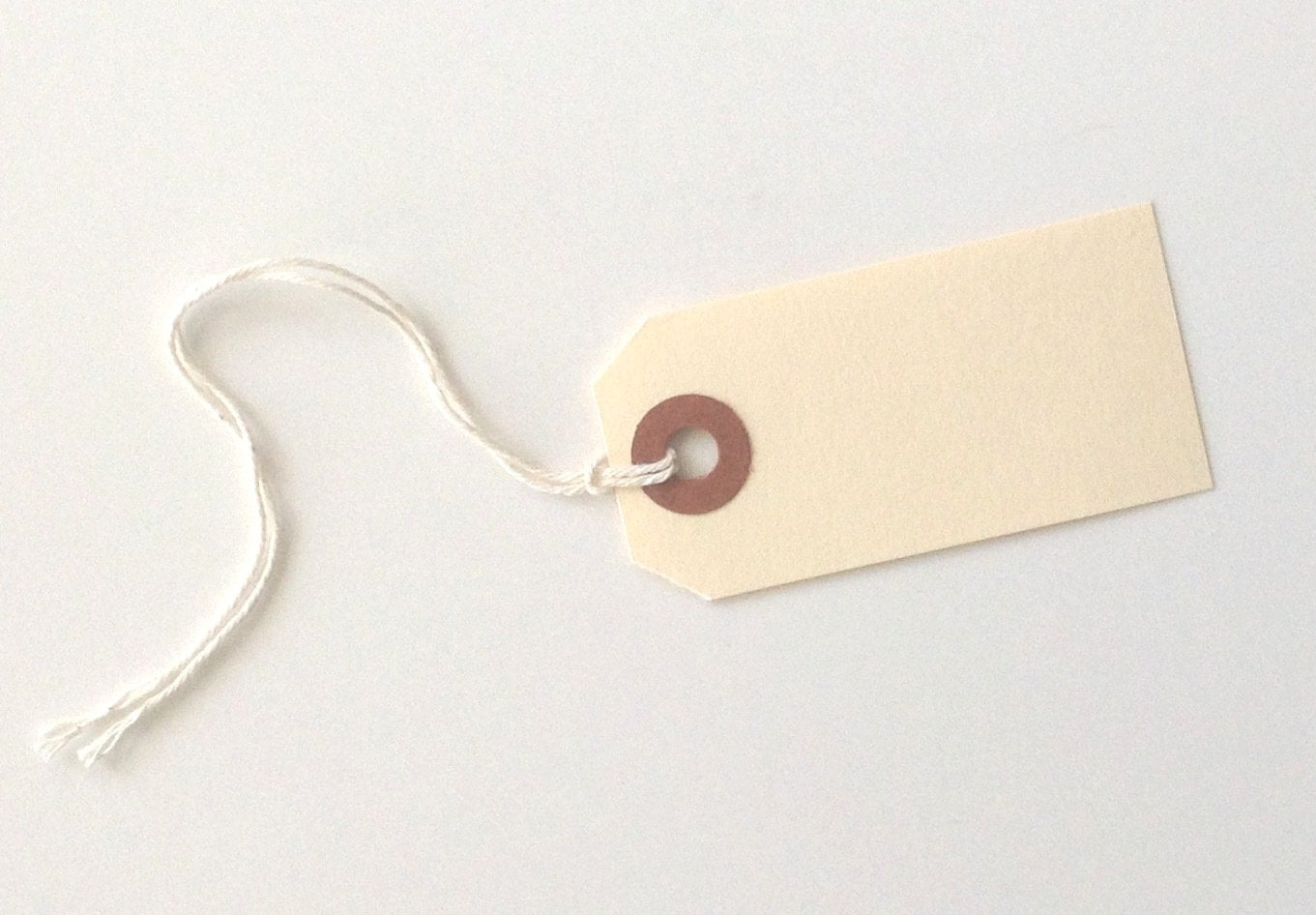 #1 Shipping Tags, Manila Pre-Strung, 2-3/4" x 1-3/8", Reinforced Eyelet ...