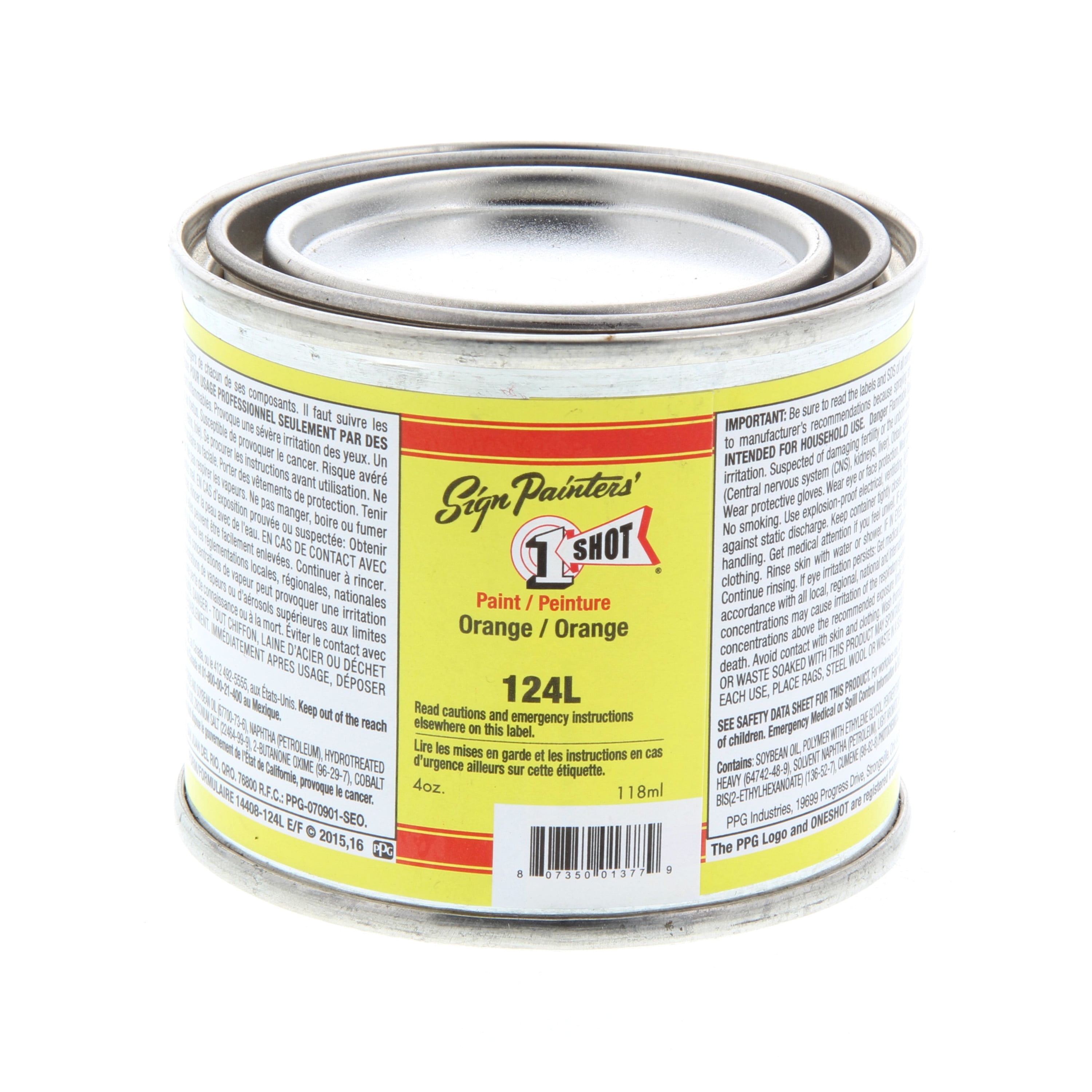 1 Shot Lettering Enamel, 4 oz., Orange - Walmart.com