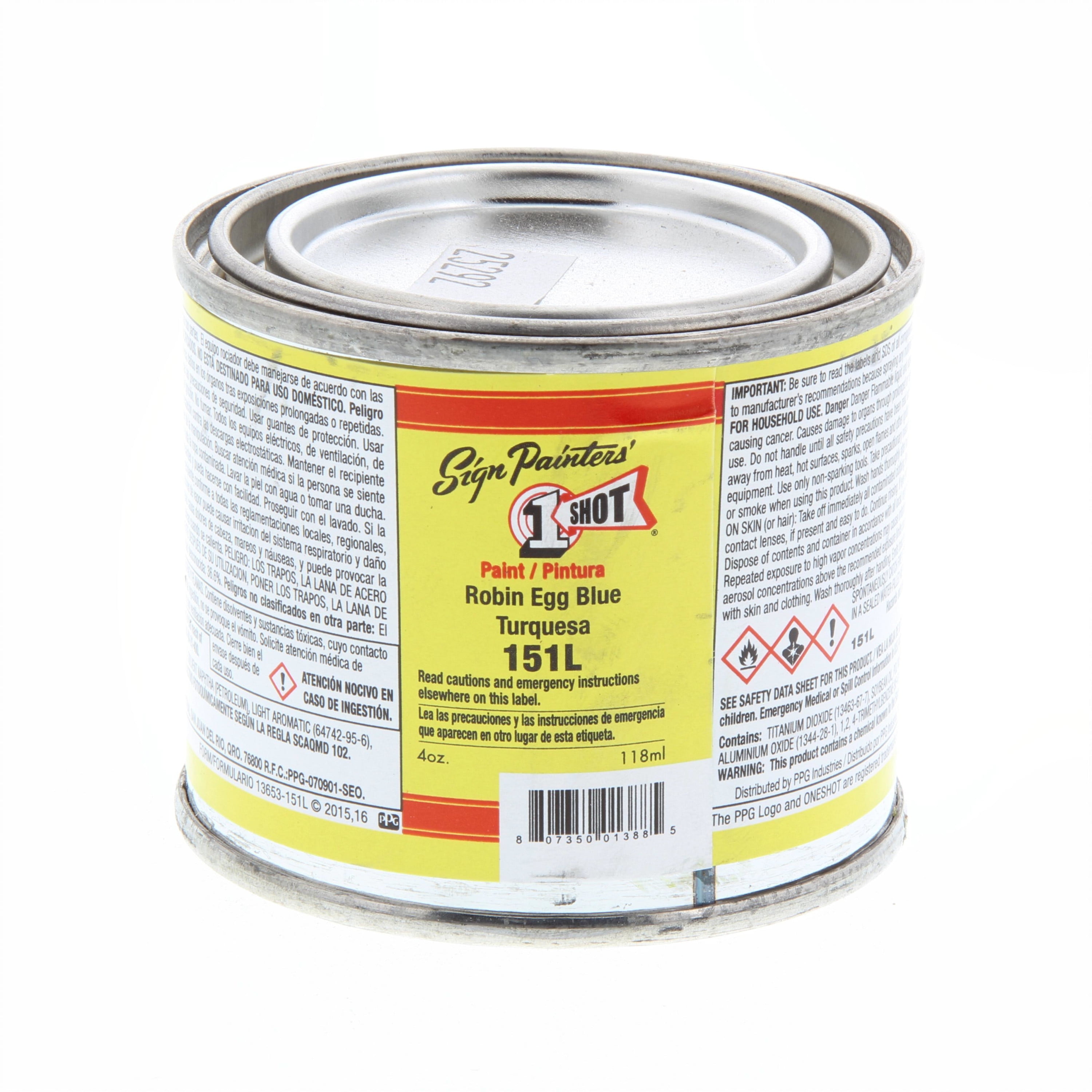 1 Shot Lettering Enamel, 4 oz., Robin Egg Blue - Walmart.com