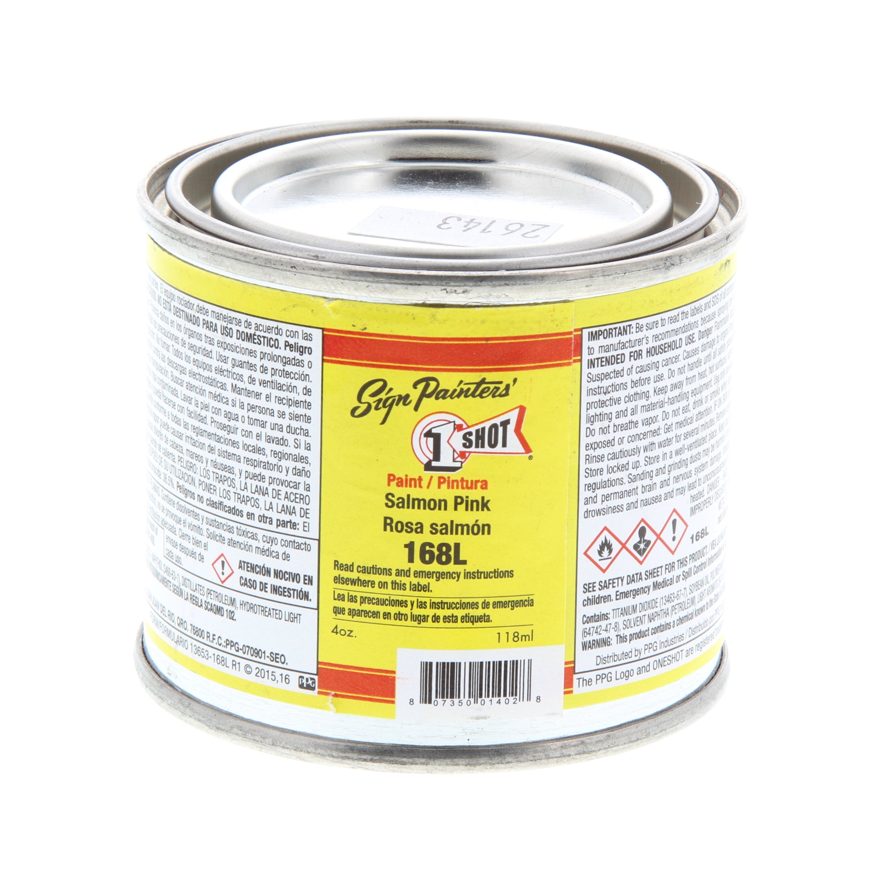1 Shot Lettering Enamel, 4 oz., Salmon Pink - Walmart Business Supplies