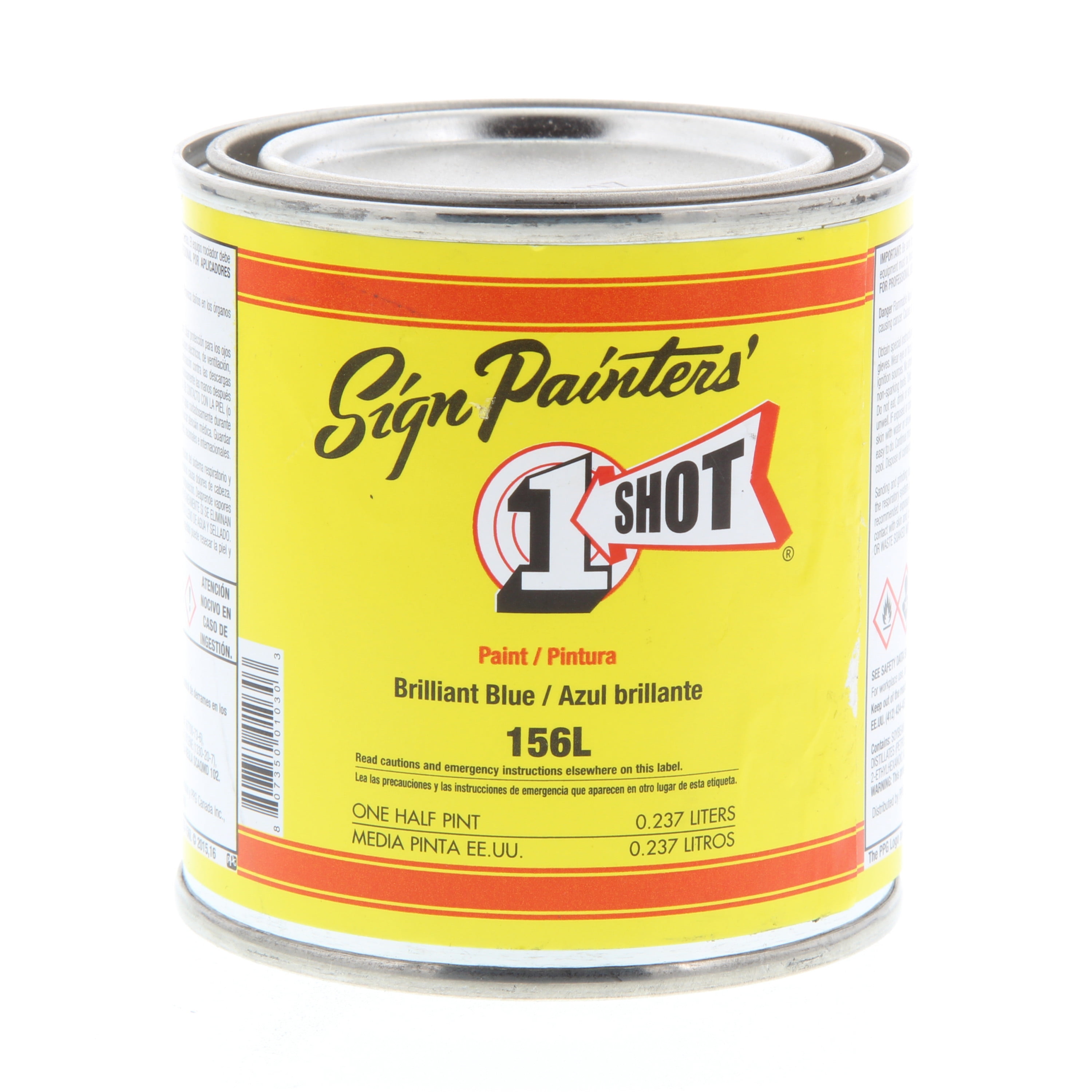 1 Shot Lettering Enamel, 8 oz., Brilliant Blue - Walmart.com
