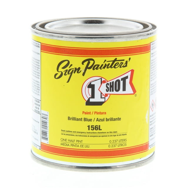 1 Shot Lettering Enamel, 8 oz., Brilliant Blue - Walmart.com
