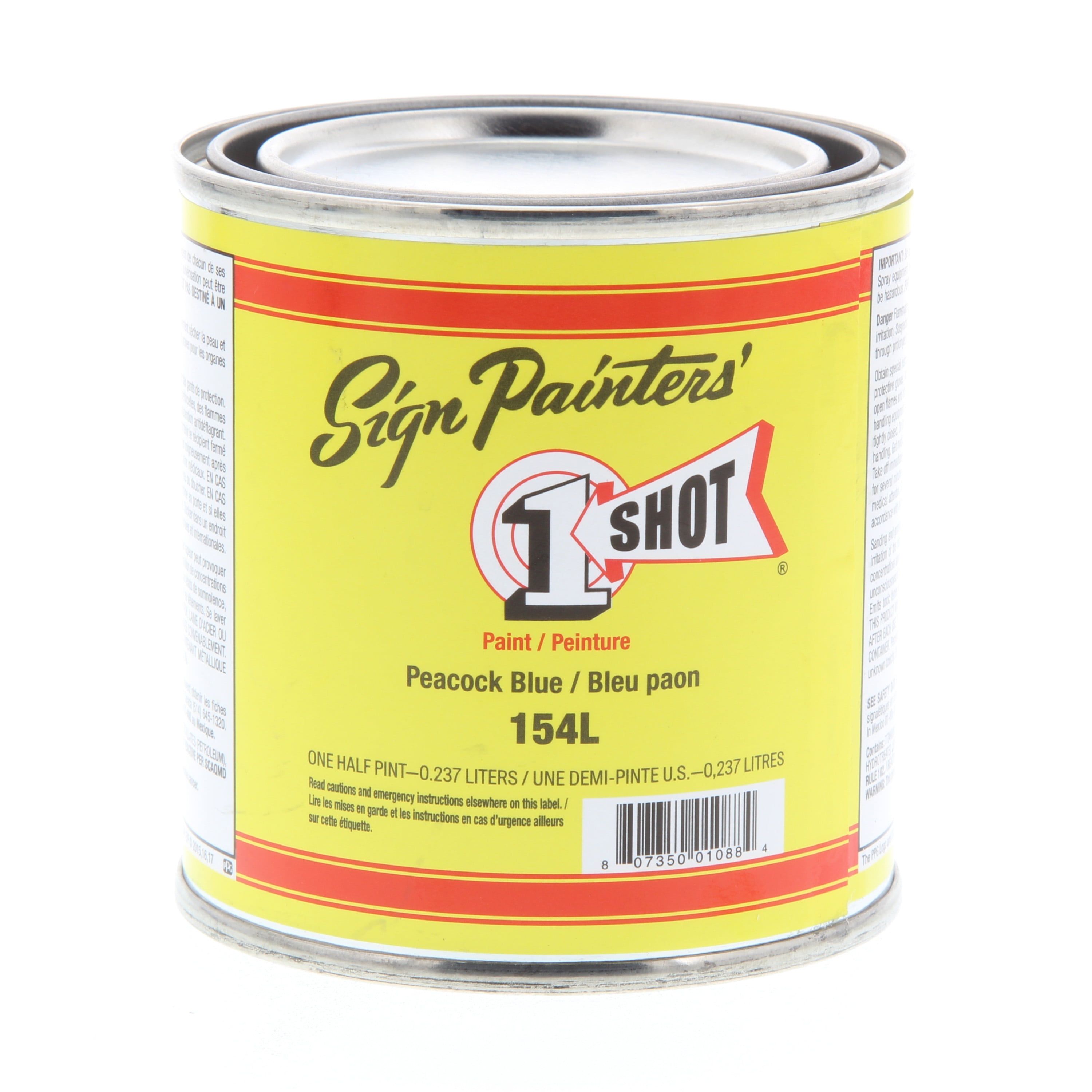 1 Shot Lettering Enamel, 8 oz., Peacock Blue - Walmart.com