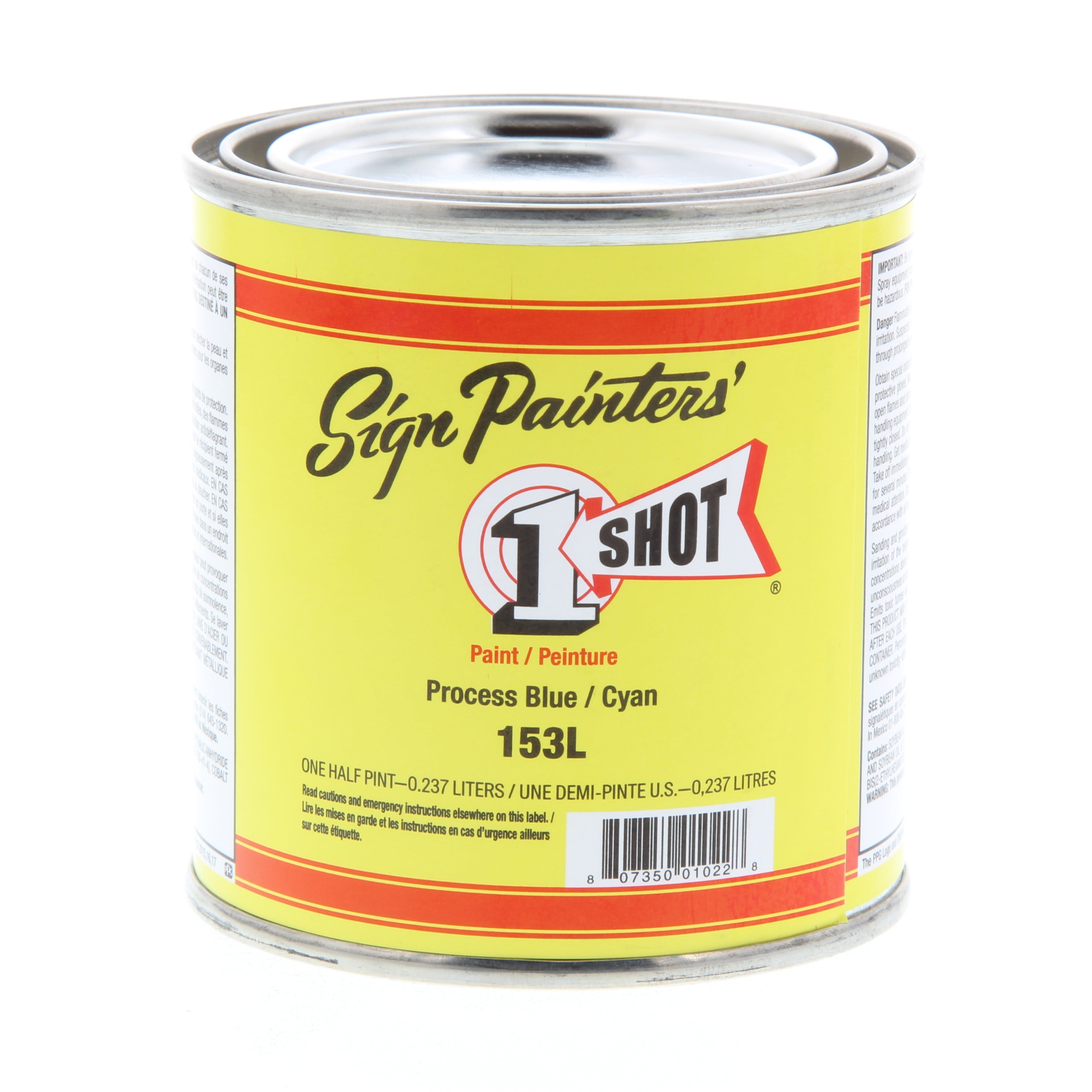 1 Shot Lettering Enamel, 8 oz., Process Blue - Walmart.com