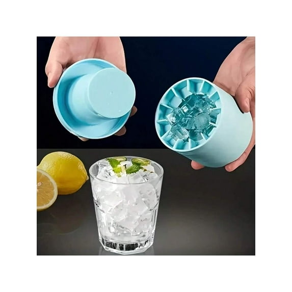 1 Silicone Mold For Easily Making Perfectly Shaped Ice Cubes - Can Hold ...