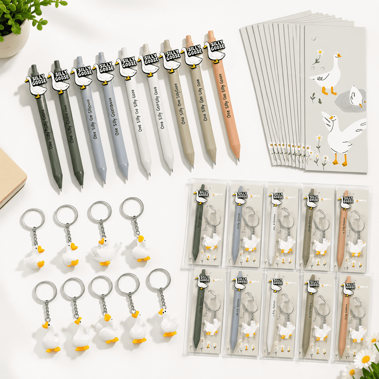 1 Silly Goose 20-Piece Inspirational Ballpoint Pen Gift Set with ...