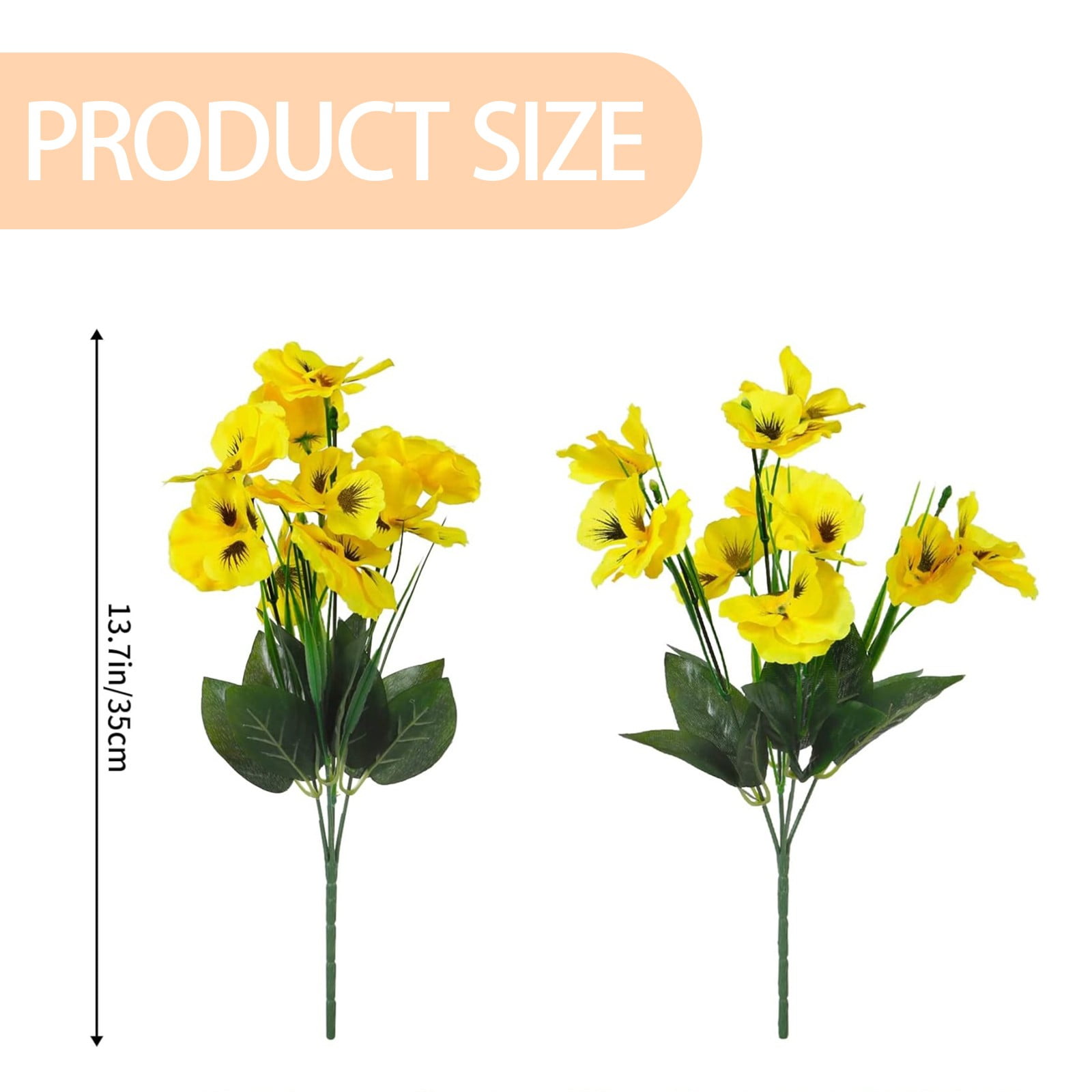 1*Simulation Flower Clearance! Artificial Flowers Pansy African Small ...