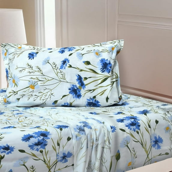 1 Single Bedsheet With One Pillow Covers - 60 X 90 Inches, White | Soft ...