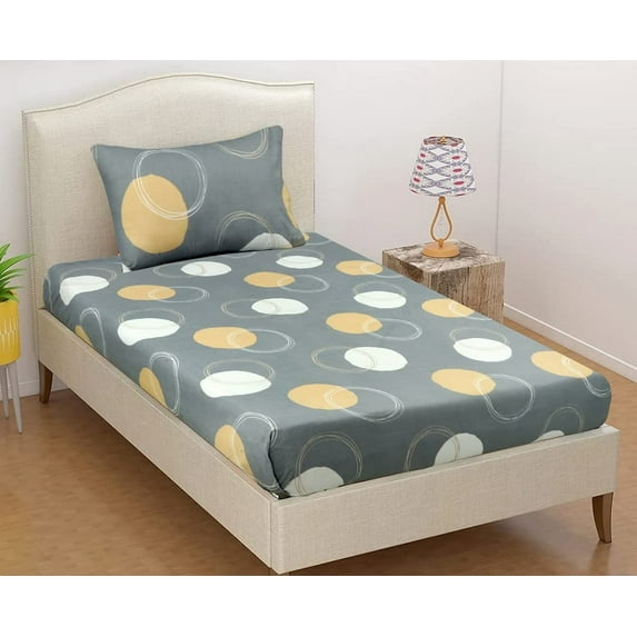 1 Single Bedsheets With 1 Matching Pillow Covers - Size 60 X 90 Inches ...