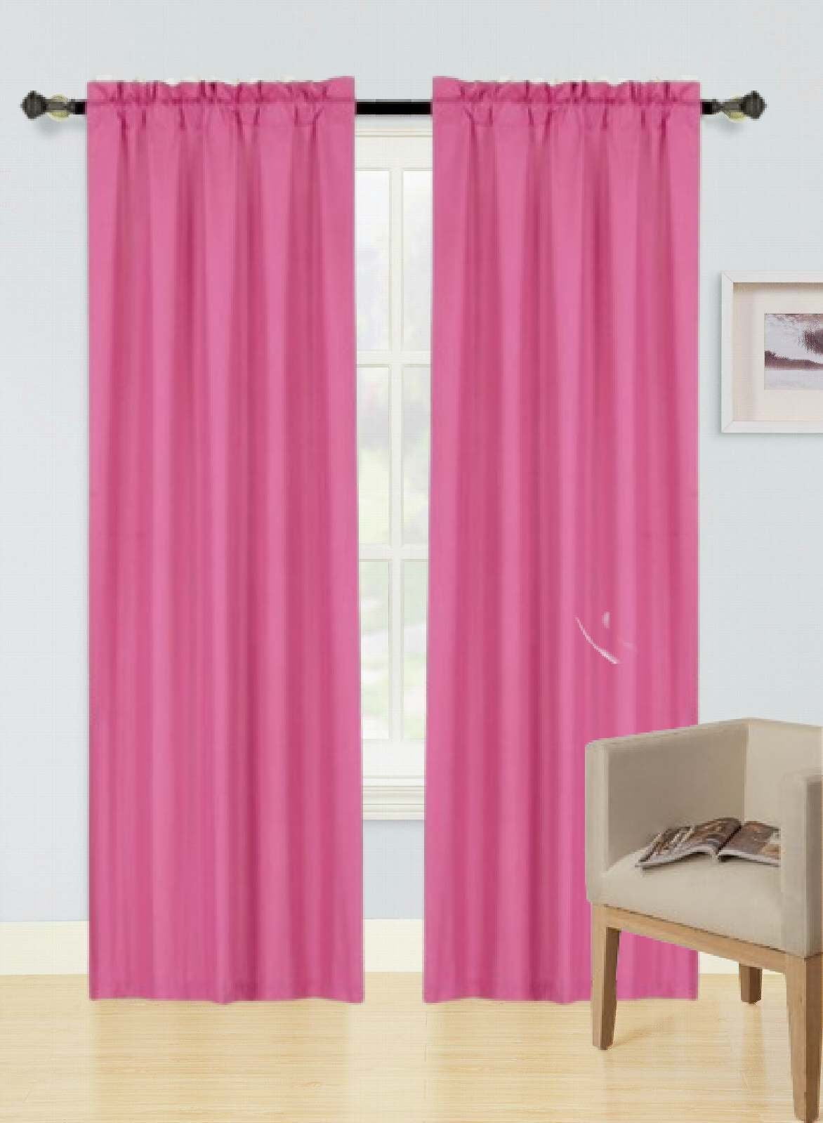 1 Single Panel Solid Foam Backing Lined Room Darkening Blackout Window ...