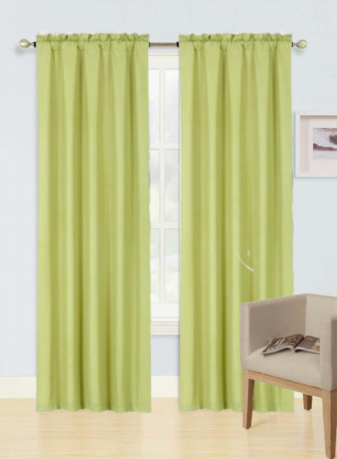 1 Single Panel Solid Foam Backing Lined Room Darkening Blackout Window ...
