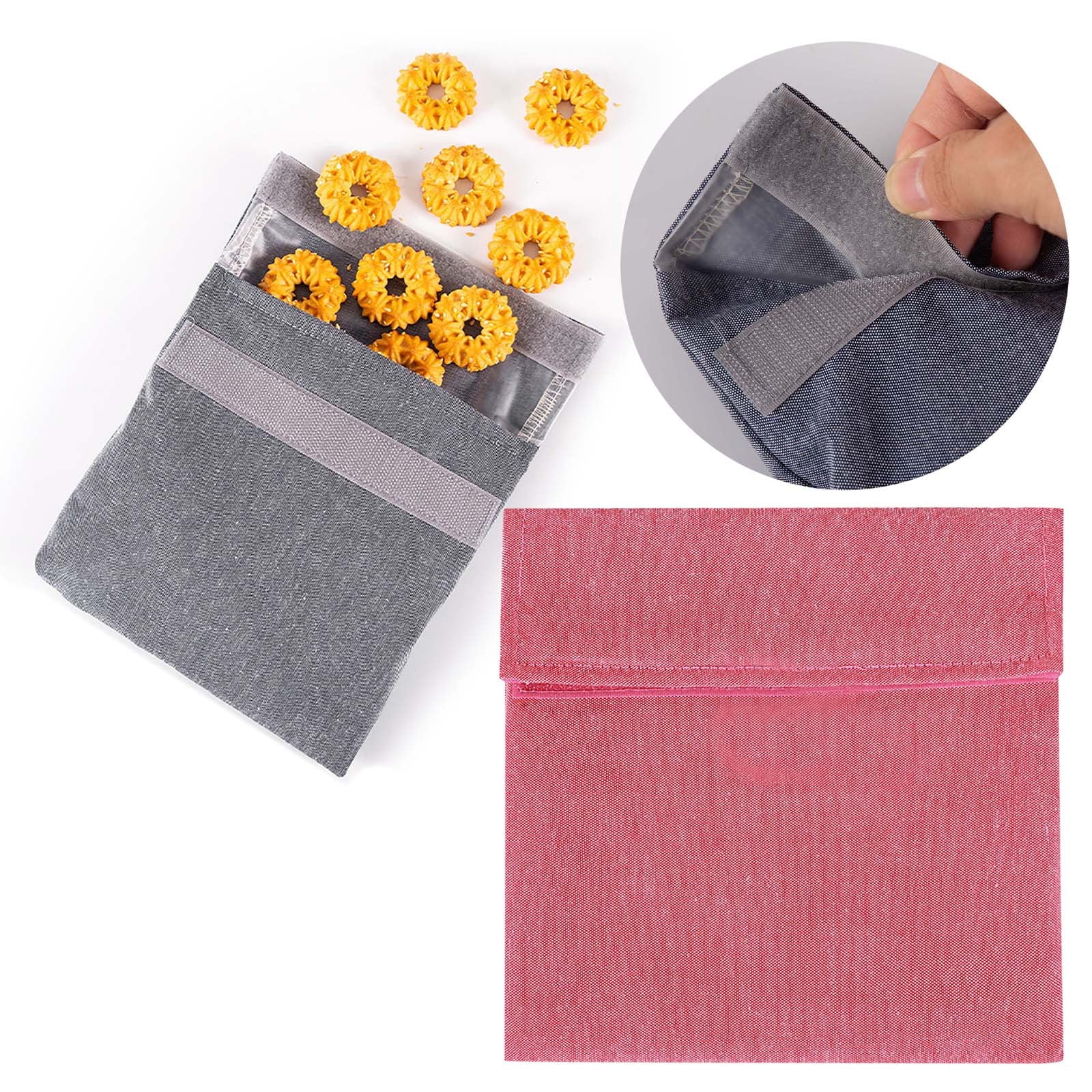 1*Snack Bag Reusable Sandwich Snack Bag Waterproof Tpu Inner Fruit Bag ...