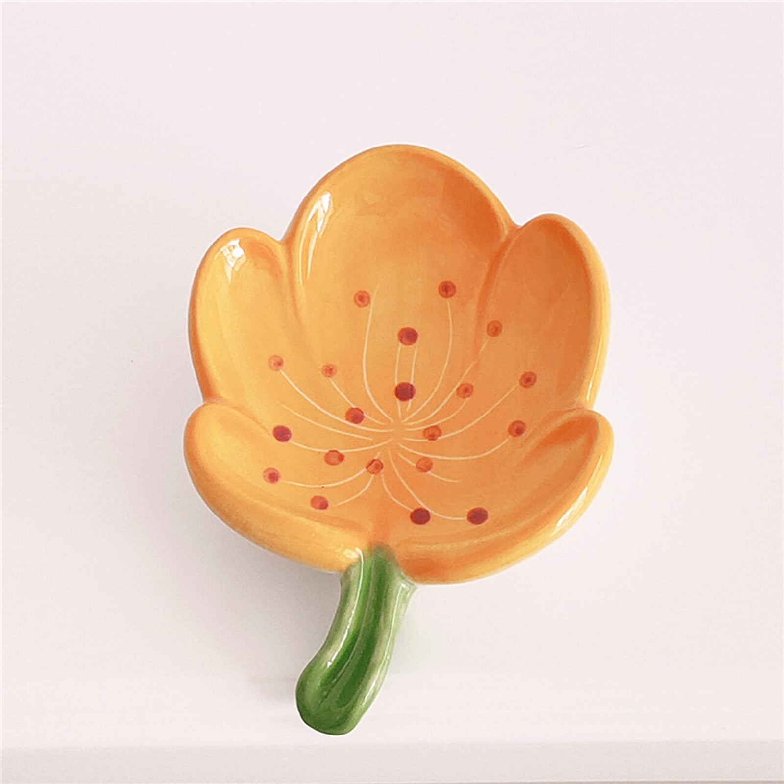 1× Soap Box,Flower Ceramic Soap Box Creative Hotel Toilet High End ...