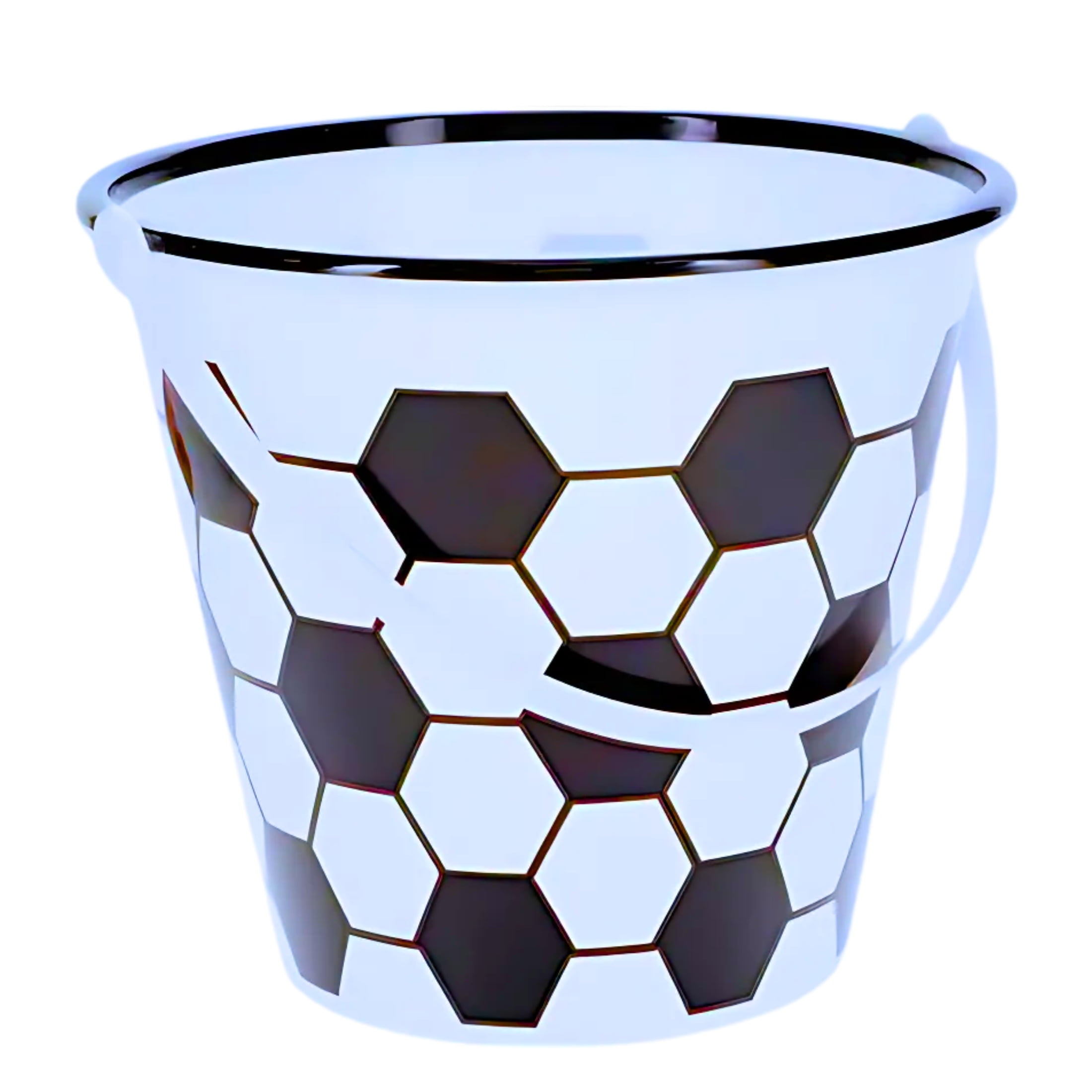 (1) Soccer Themed Easter Basket with Handle, 7-Inch Plastic Sports ...