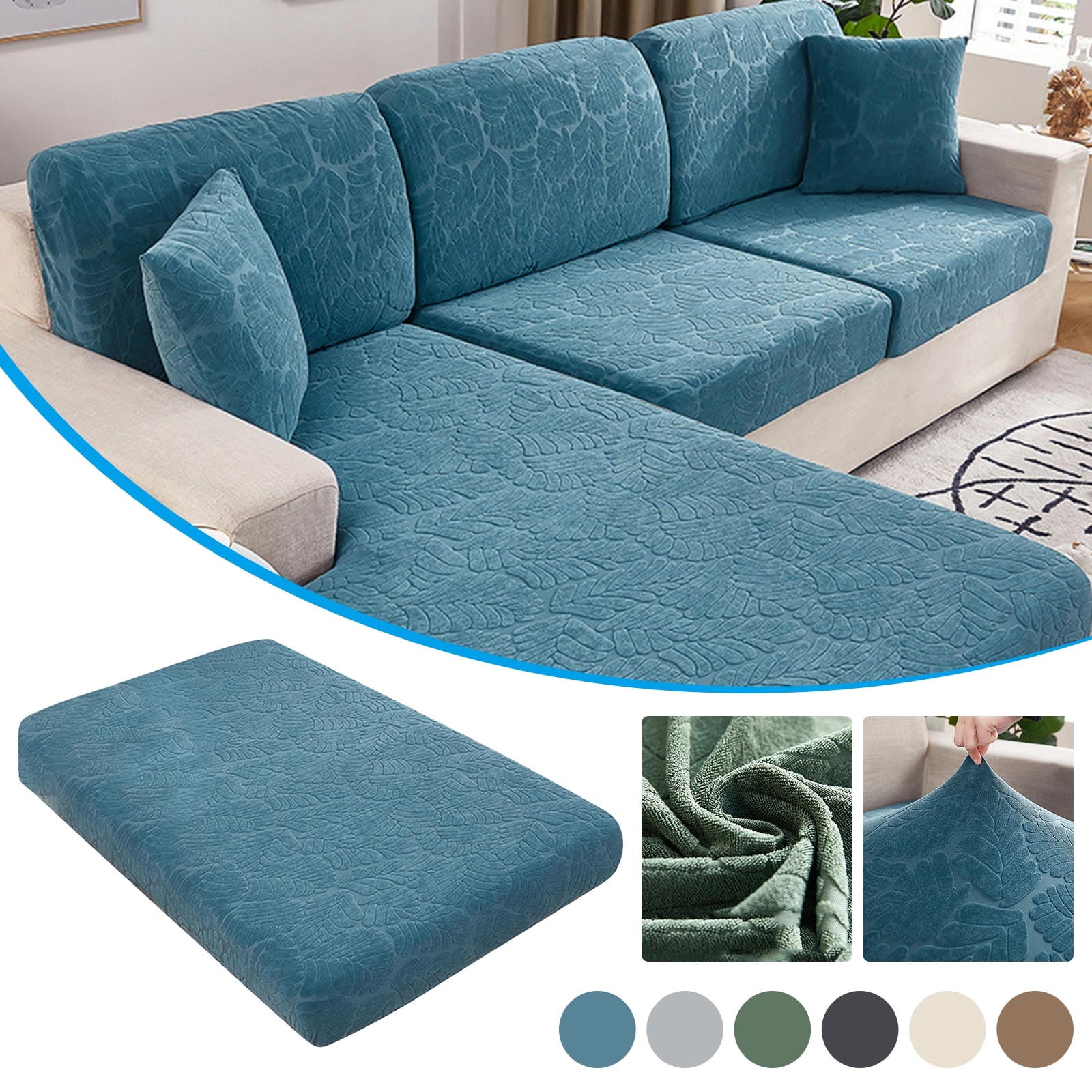 1×Sofa Cover Universal Sofa Cover Wear High Elastic Non Slip Polyester ...