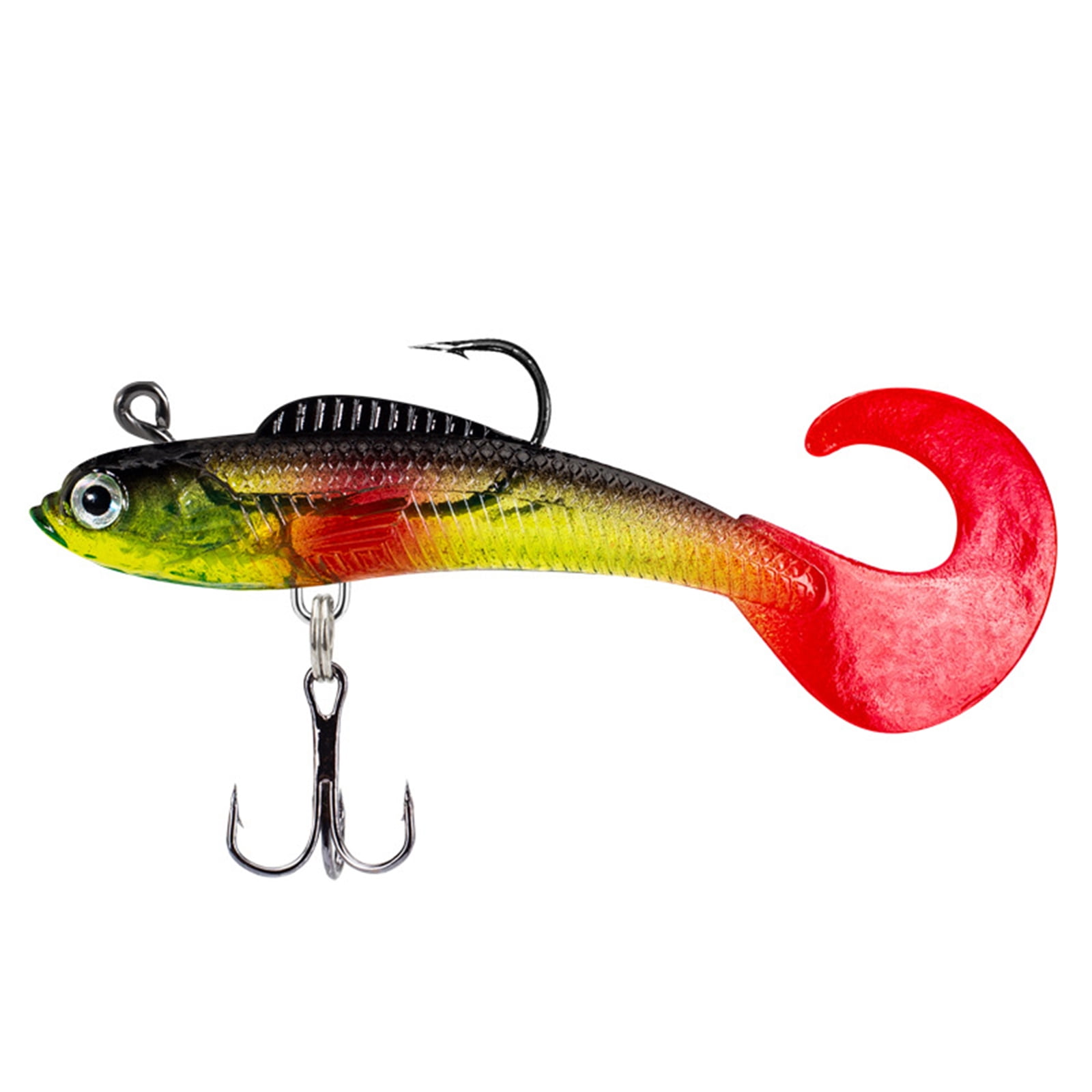 1. Soft Swimbait Curls Tail Fishing Lures with Hook, Baits for ...