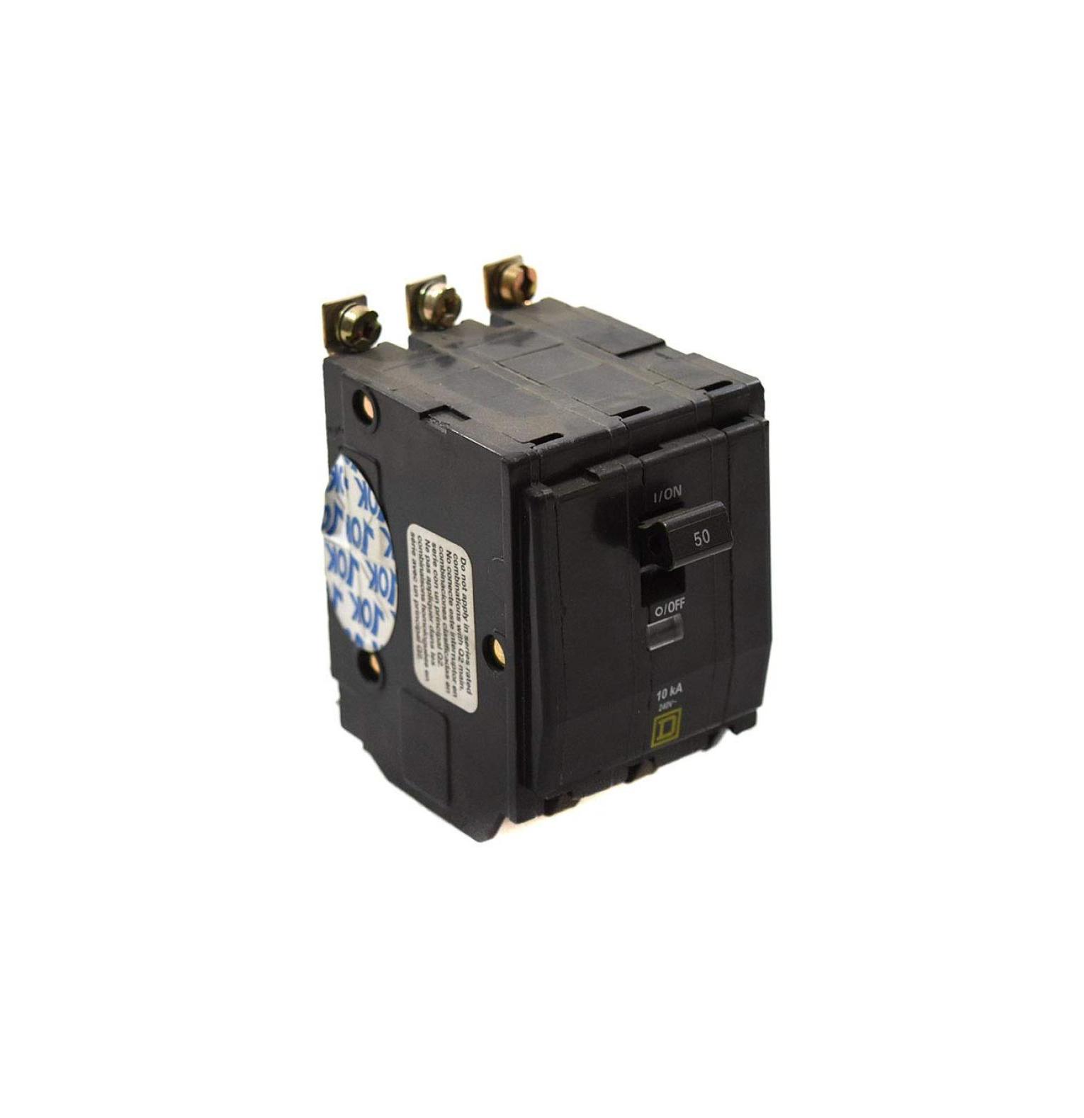 1- Square D QOB350 Bolt-On Circuit Breaker, 50 Amp, - Walmart Business ...