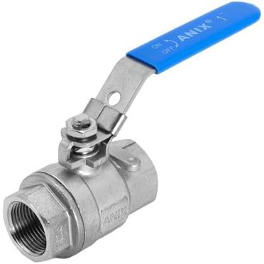 Duda Energy 3PCBV-WOG200-F075 Full Port Ball Valve, 3/4" NPT, 3 Piece ...