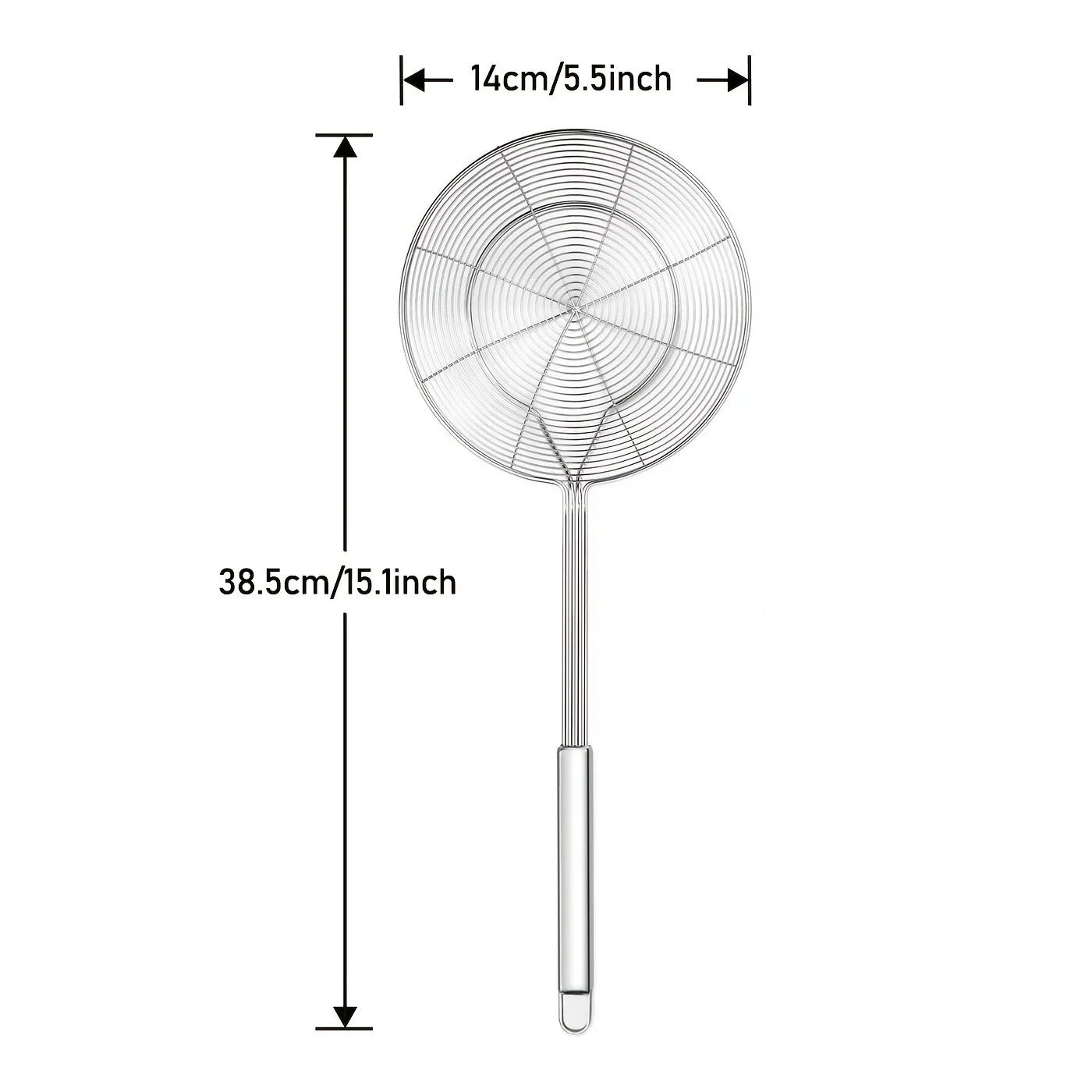 1 Stainless Steel Double Round Spoon, Reinforced and Thicker, Kitchen ...