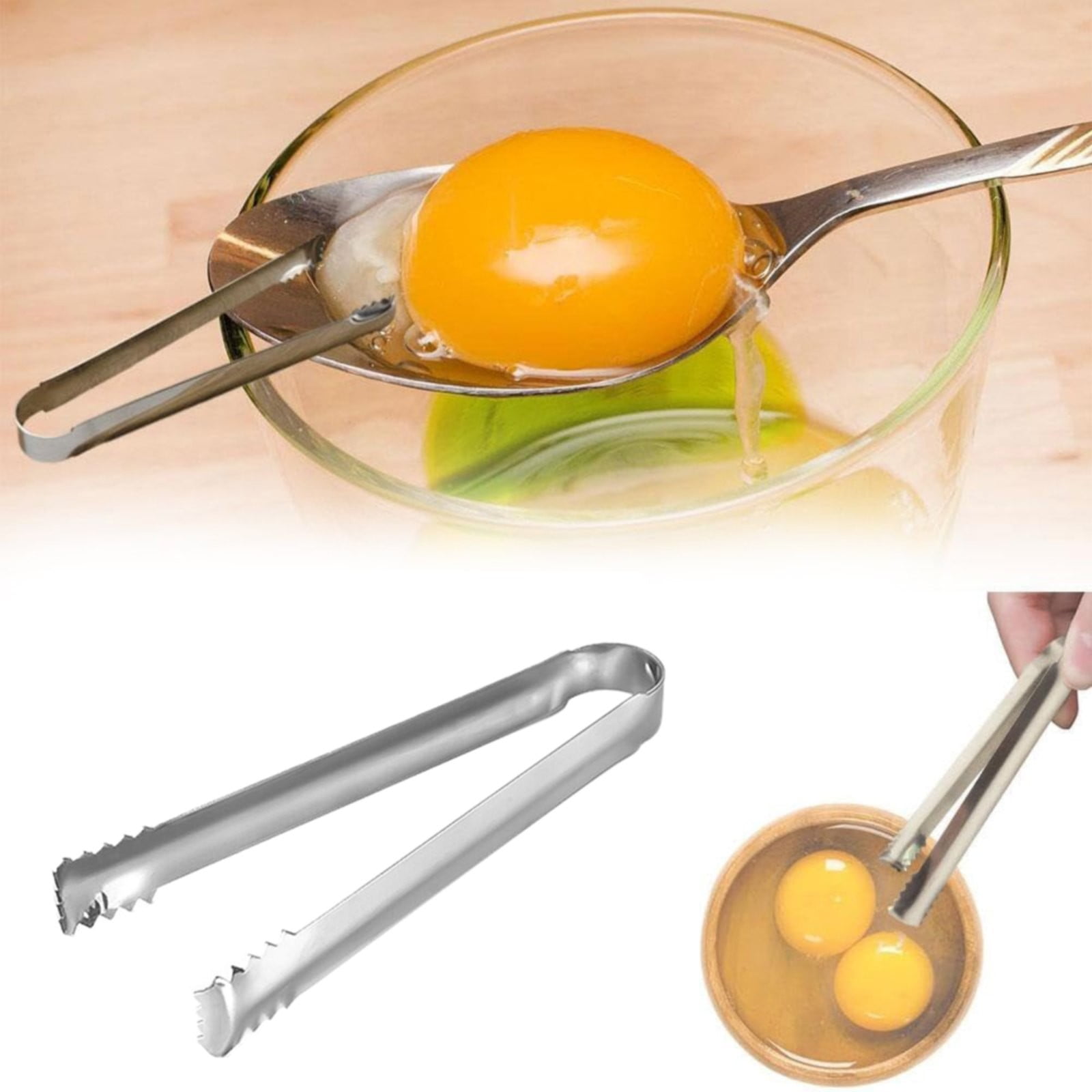 1 Stainless Steel Ice Tongs Clearance! Egg Chalaza Removal Tool 2025 ...