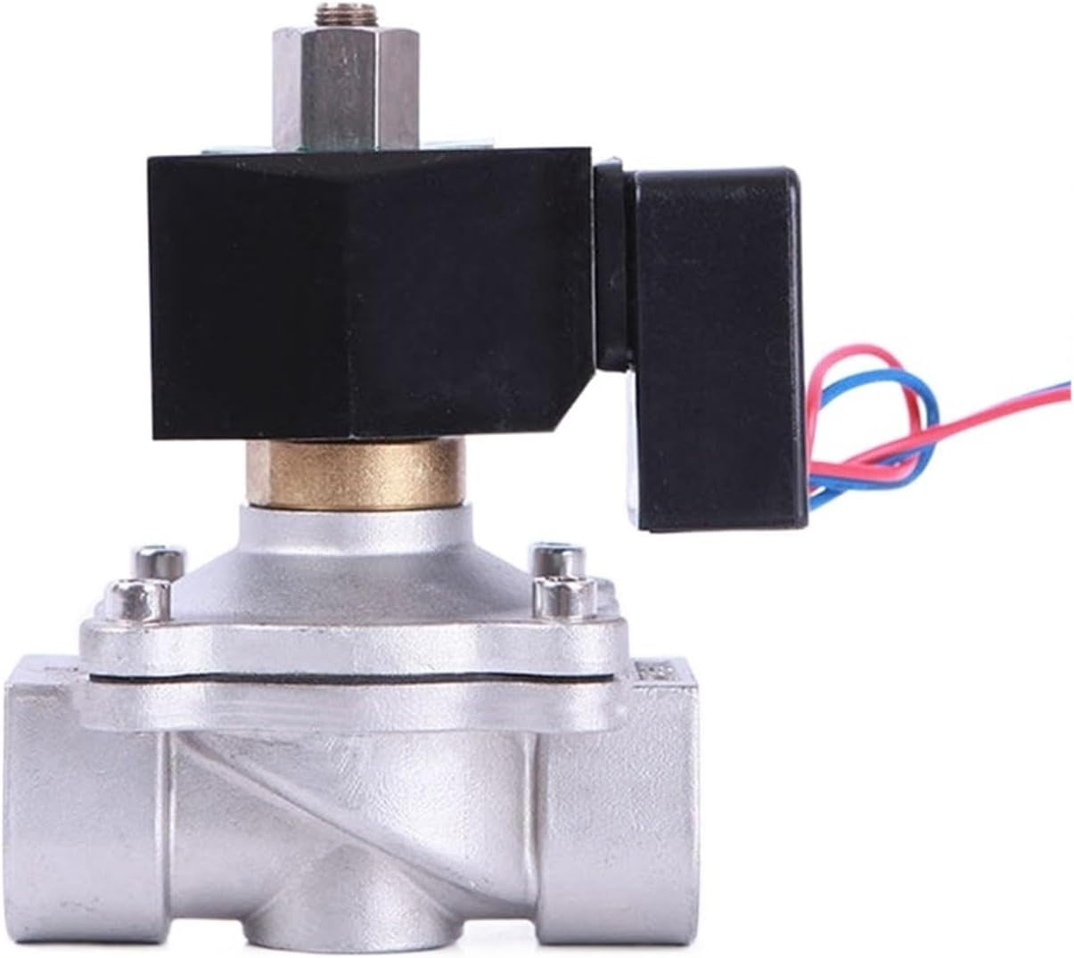 1" Stainless Steel Non Hot Solenoid Valve Waterproof Normally Open Solenoid Valve With LED Power ...