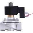1" Stainless Steel Non Hot Solenoid Valve Waterproof Normally Open Solenoid Valve With LED Power ...