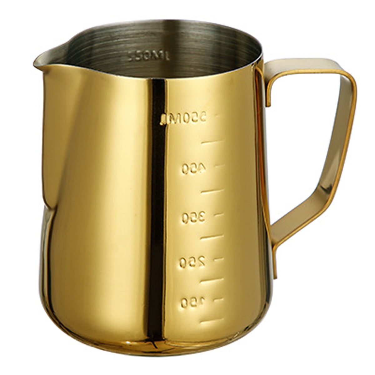 1 Stainless Steel Pointed Spout Pull Tank Coffee Creamer Inside and ...