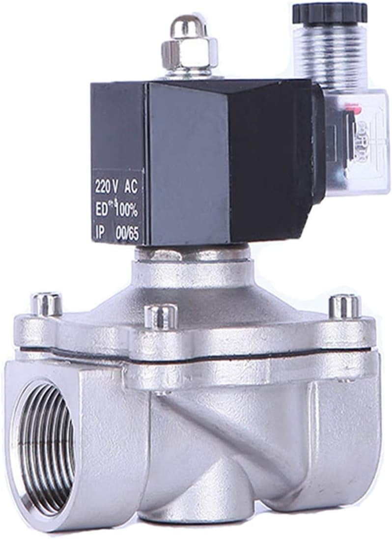 1" Stainless Steel Waterproof Solenoid Valve Normally Closed 12 Volt Solenoid Valve With LED ...