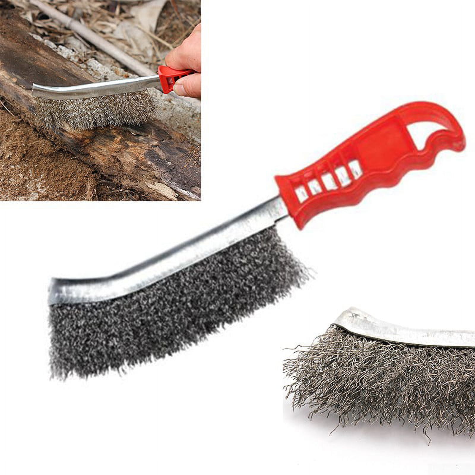 1 * Stainless Steel Wire Hand Brush DIY Metal Cleaner Scourer Rust ...
