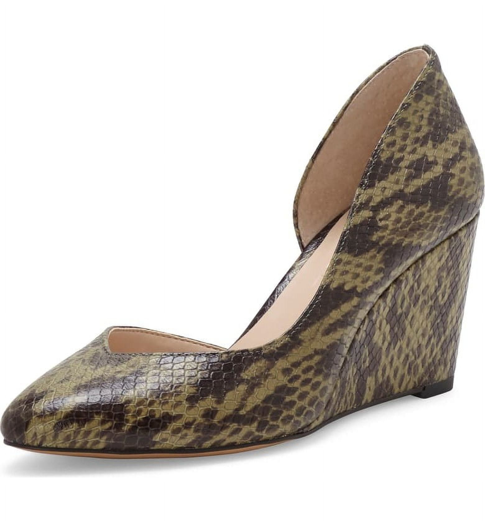 1.State Melman Fatigue Wedge Low Heel D'orsay Pointed Toe Low Cut Dress ...